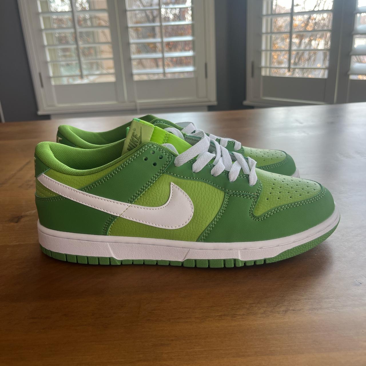Chlorophyll Nike dunk low size 8 men’s. Never worn.... - Depop