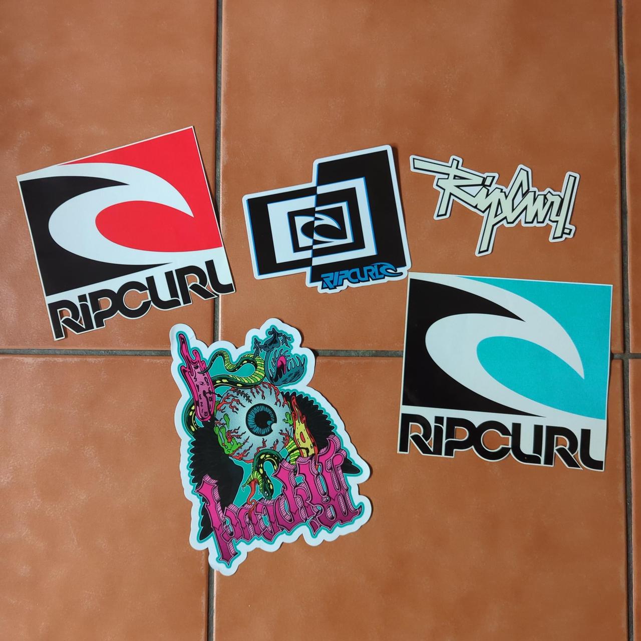 Random assortment of Ripcurl Stickers Paper tear to... - Depop
