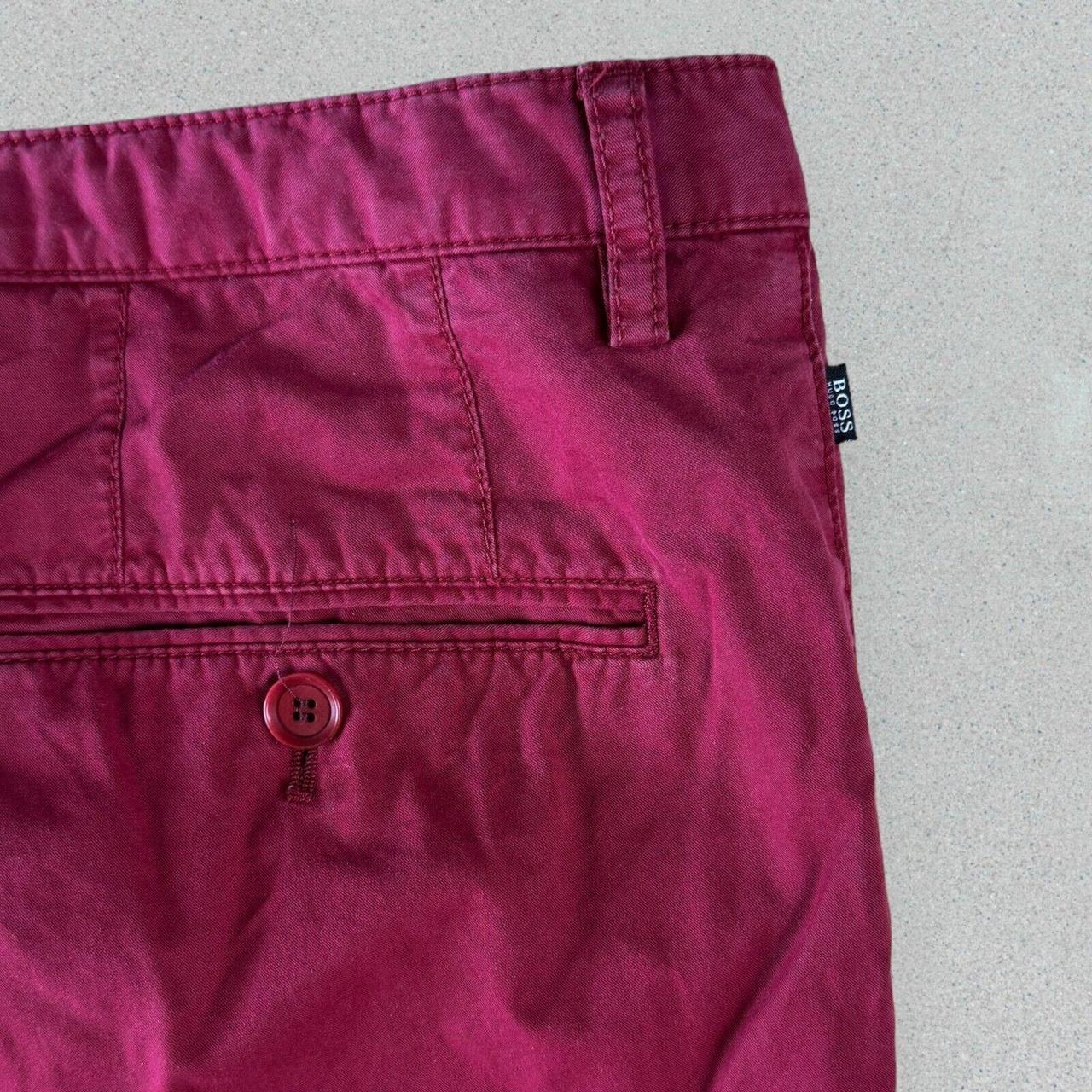 Hugo Boss Regular Fit Red Chino Trousers Mens W40... - Depop