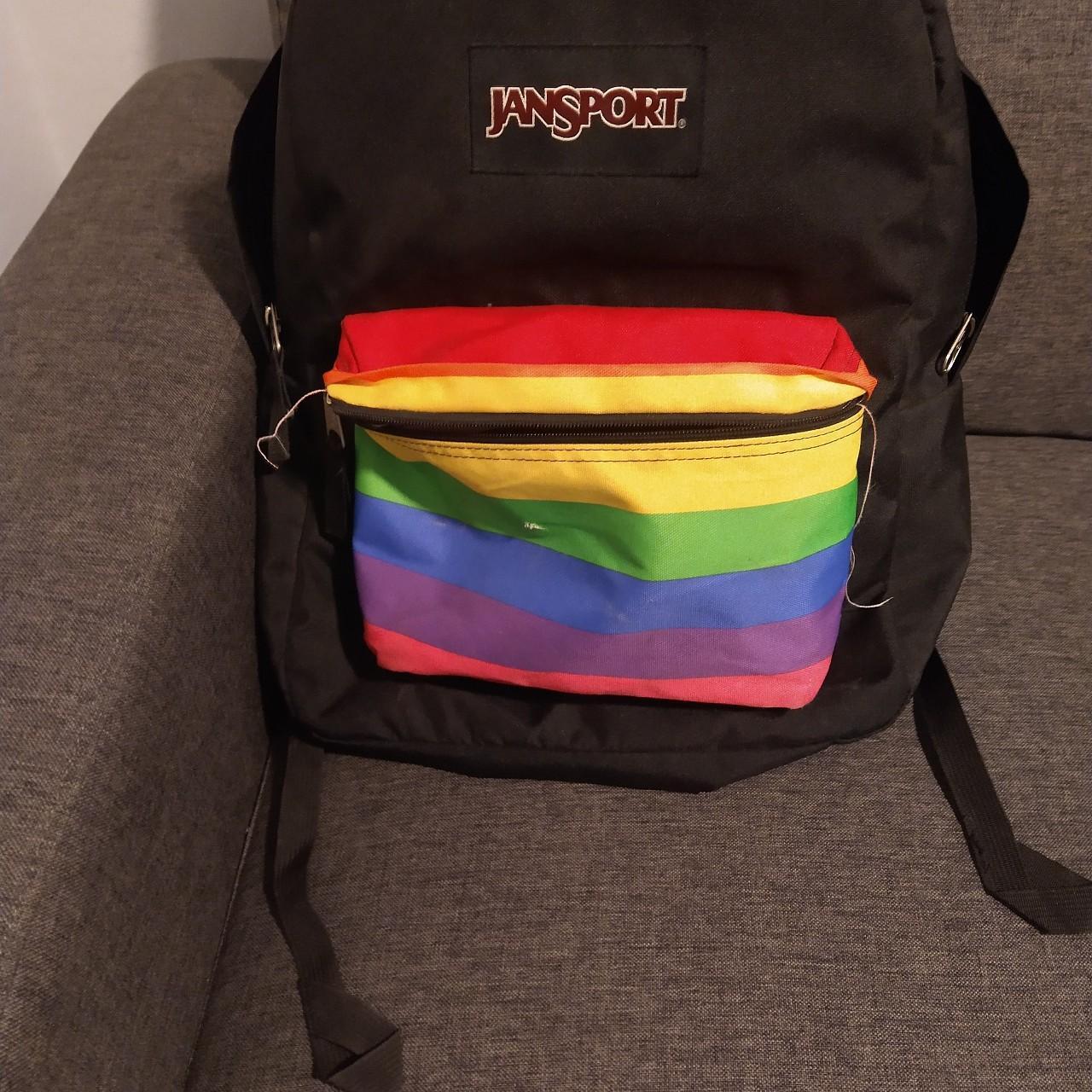 Kids Jansport rainbow backpack. Still in good... - Depop