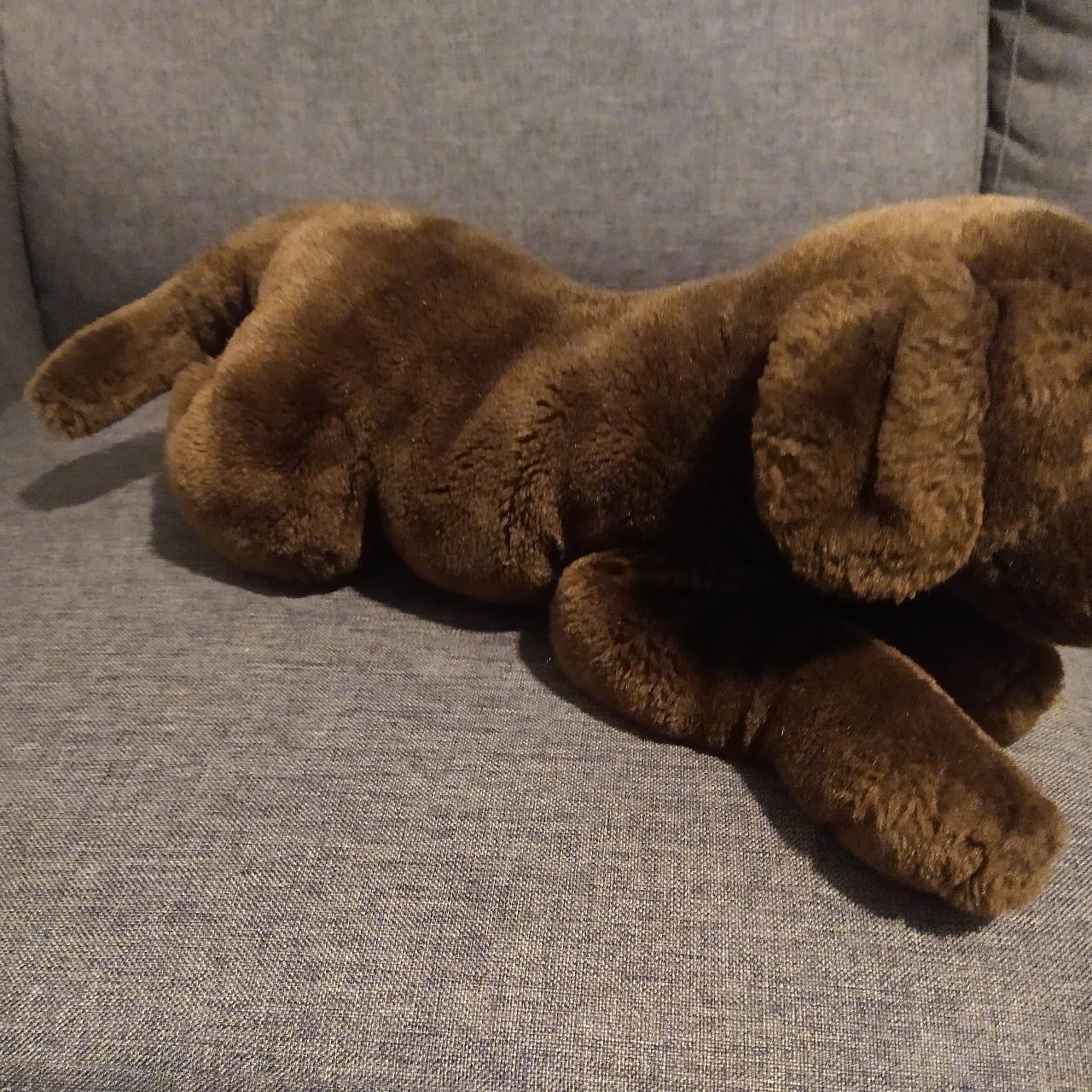 Adorable chocolate lab stuffed animal - Depop