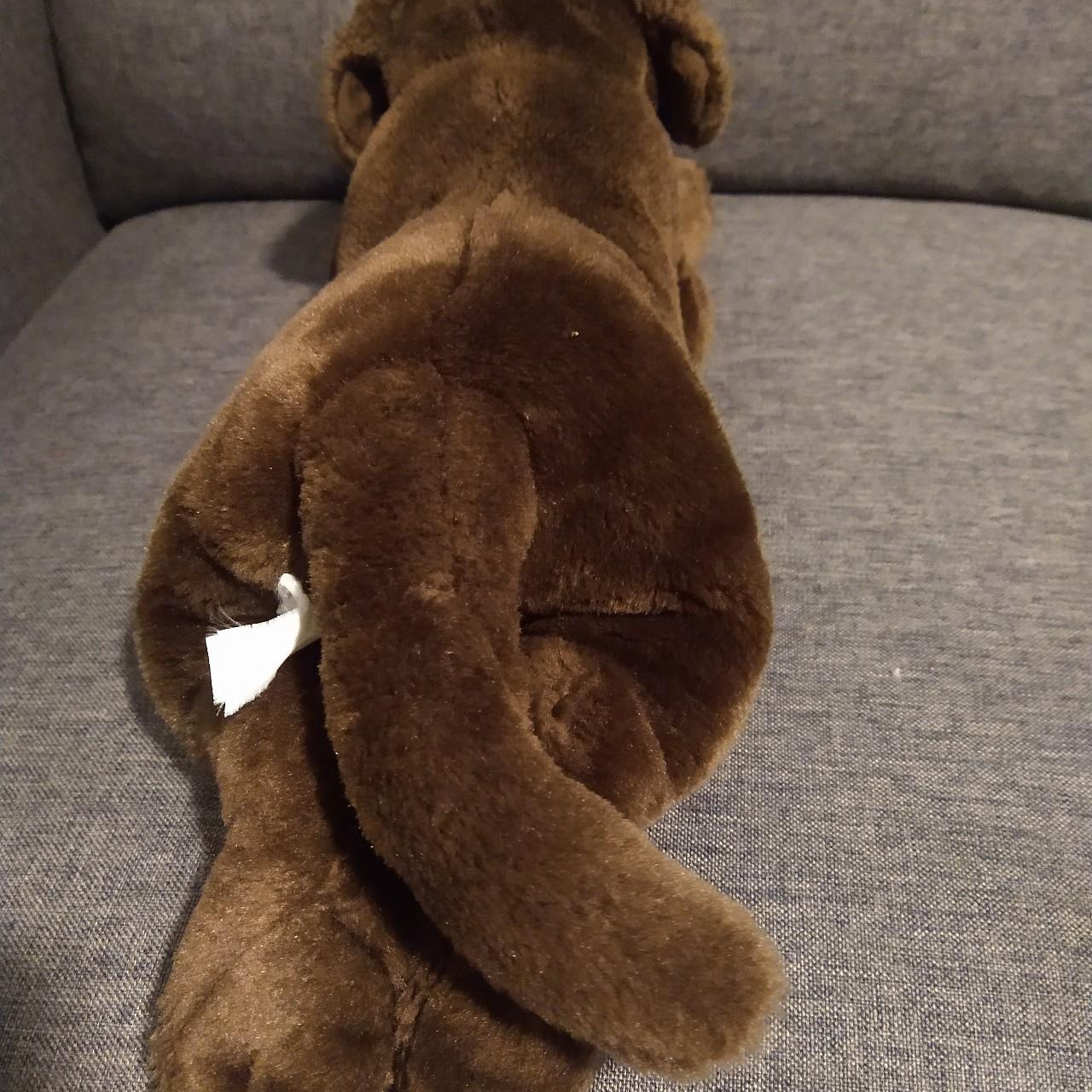 Adorable chocolate lab stuffed animal - Depop