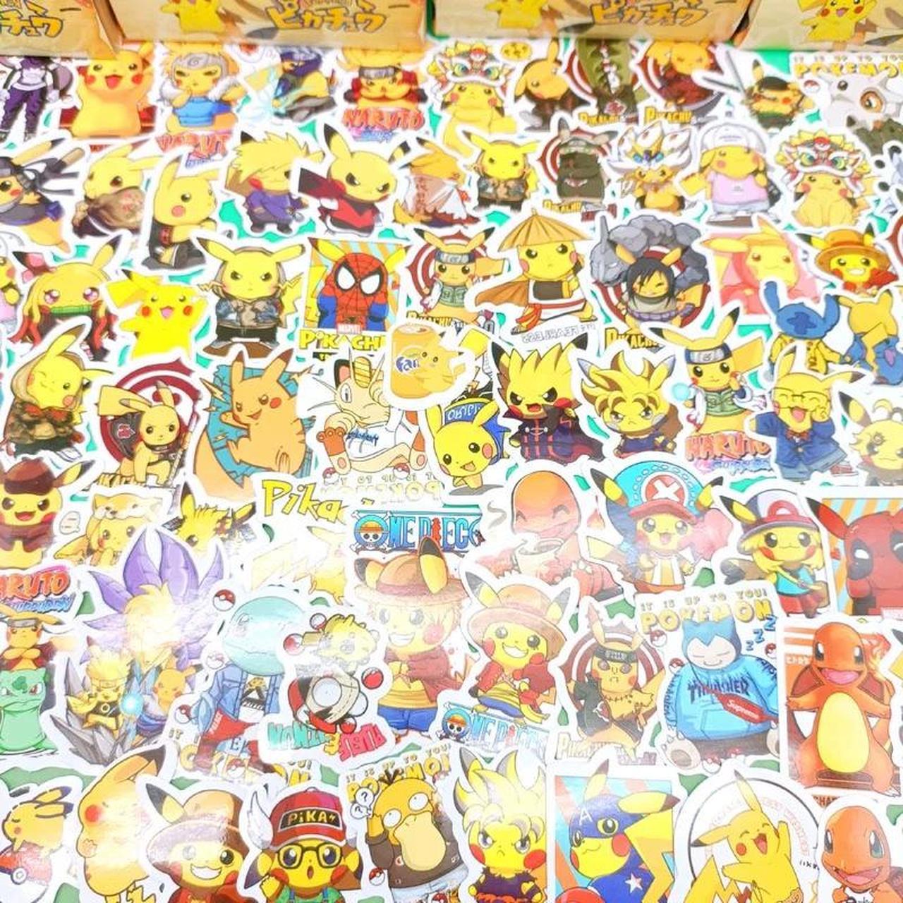 120 Pcs Pokemon Stickers Box, scrapbooking, crafts, DIY - Depop