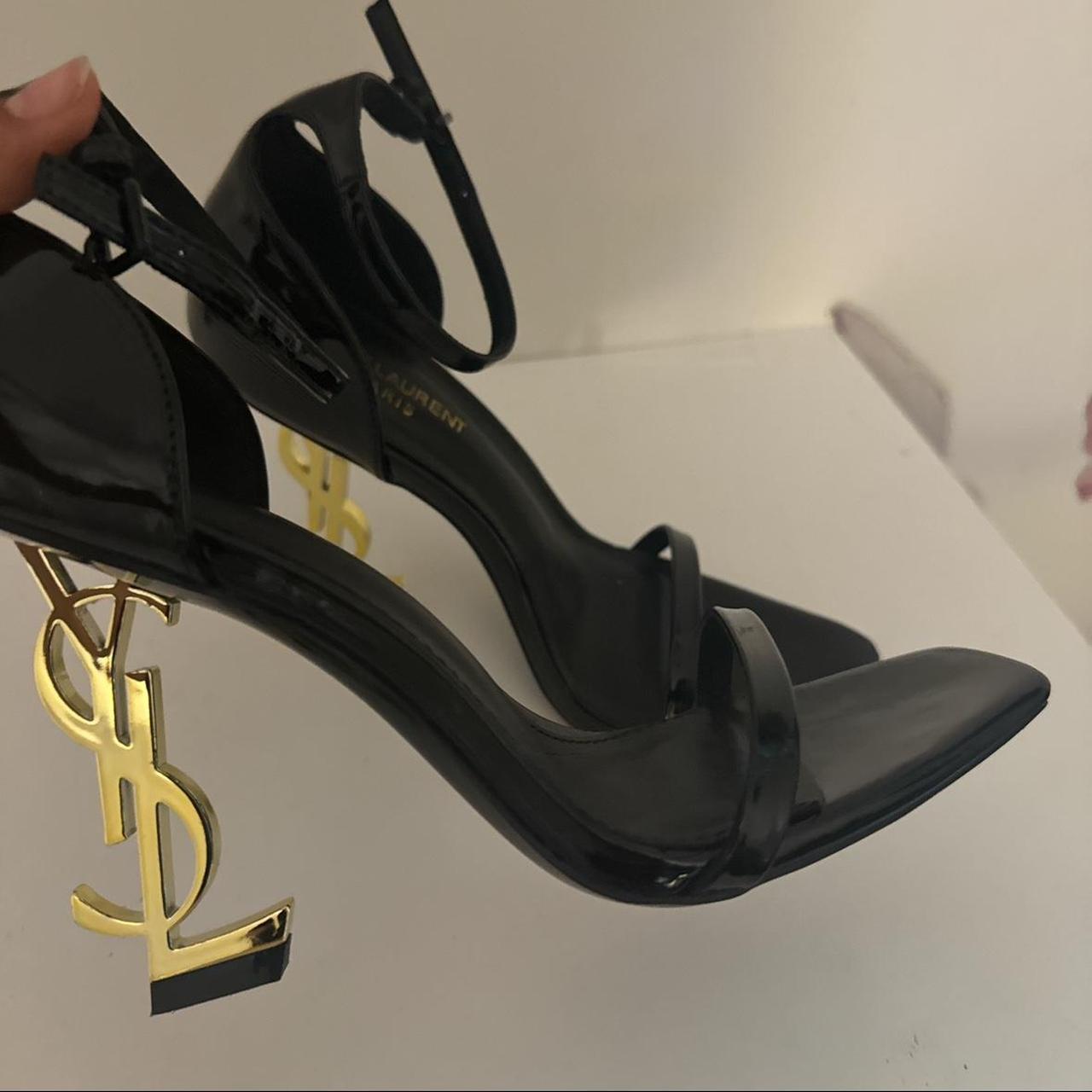 YSL Heels, gently used. Size 38 EU (7.5 US) - Depop