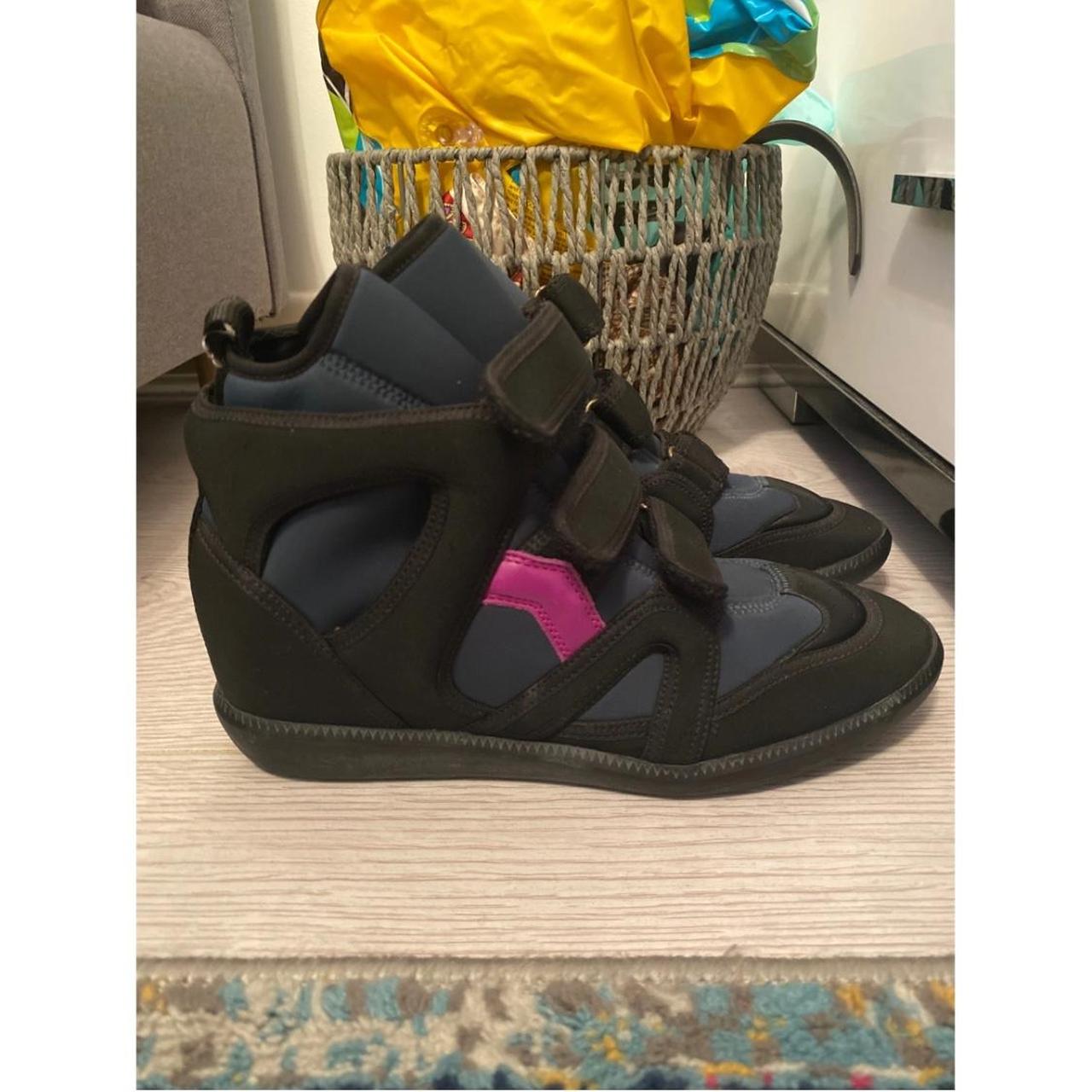 Isabel Marant Buckee wedge hidden platform Sneakers... - Depop