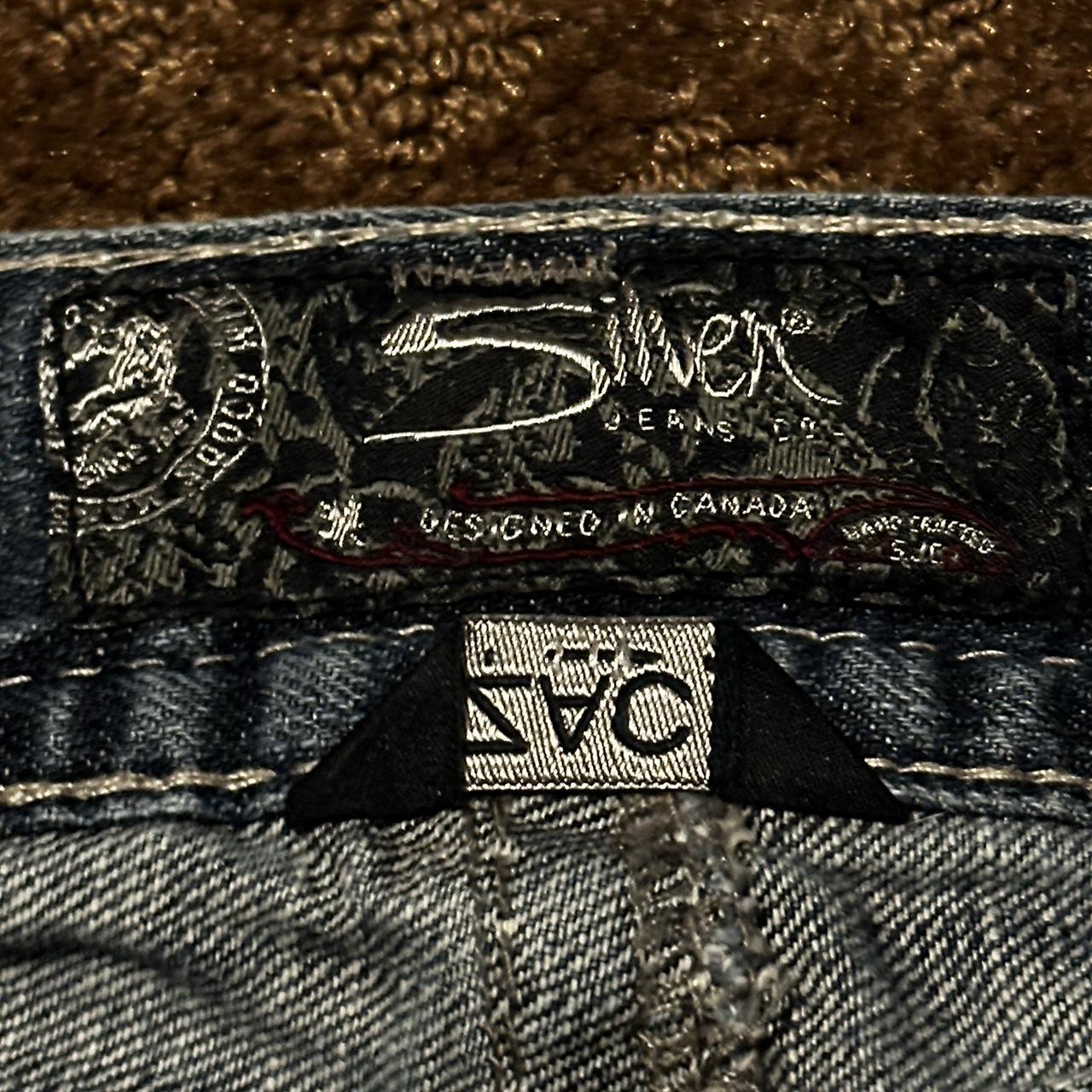 40 W 32 L Silver Jean Co - Depop