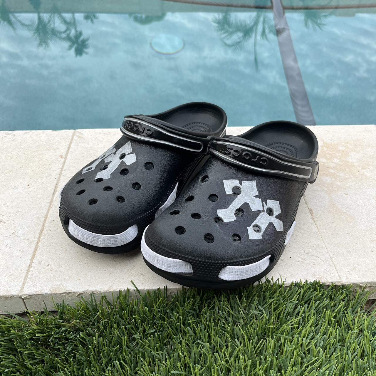 Chrome heart x rick owen crocs picked up in france... - Depop