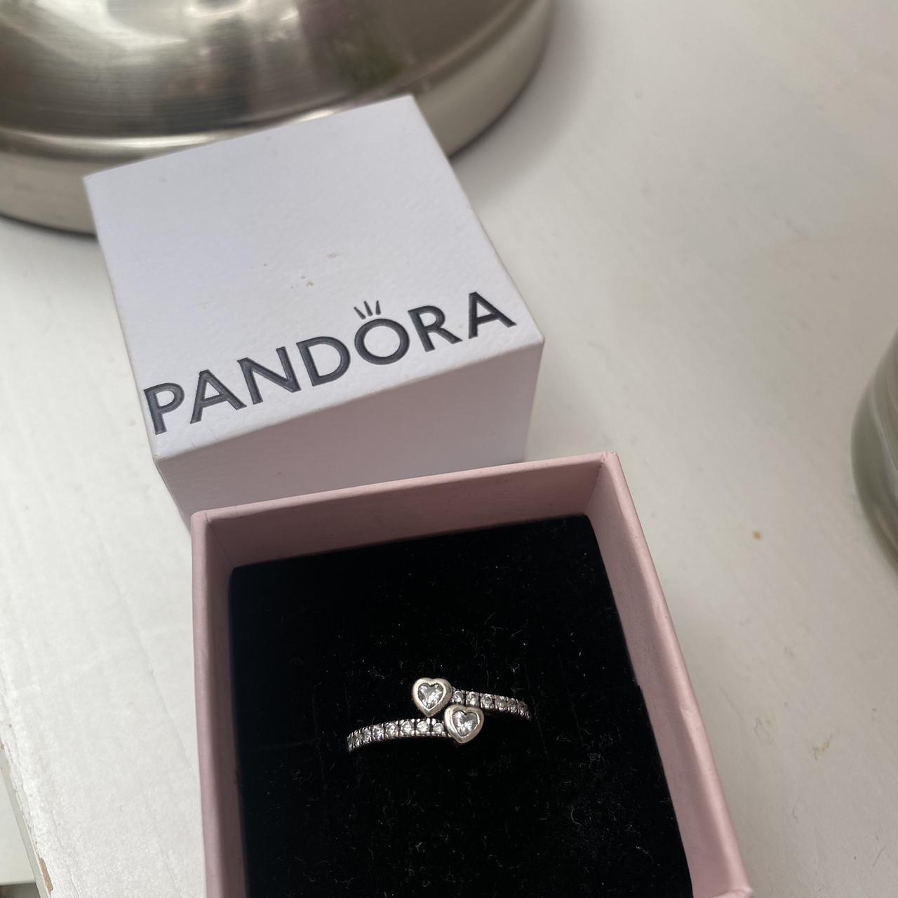 pandora heart ring no signs of wear size50 fits a 48... - Depop