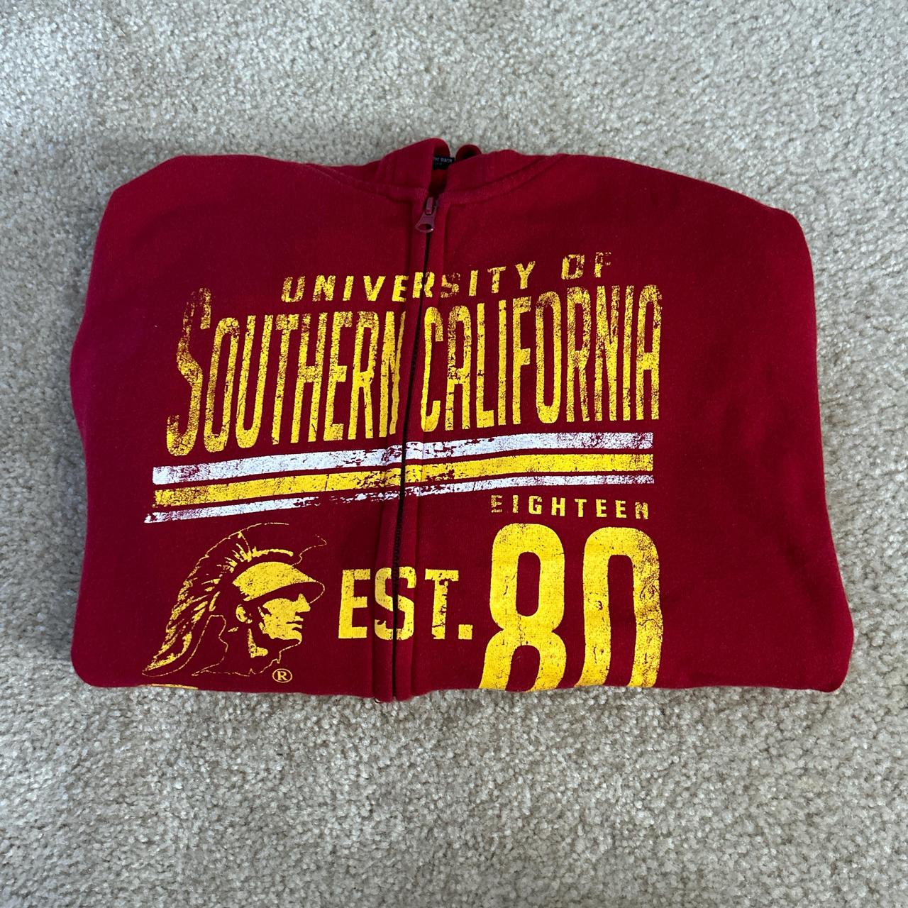 University of Southern California (USC) Zip Up... - Depop