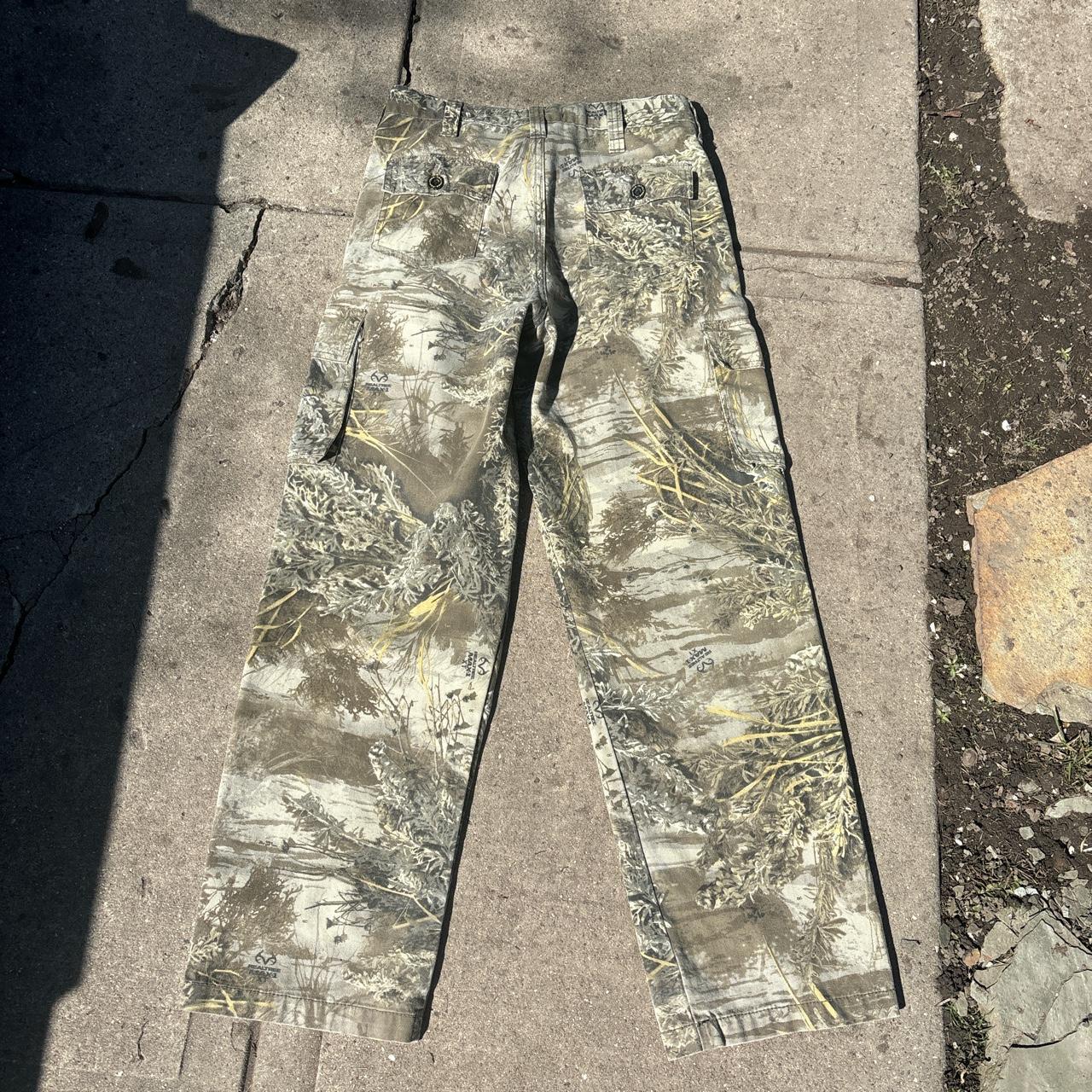Real tree camo pants (18) fits like a 30” (zipper... - Depop