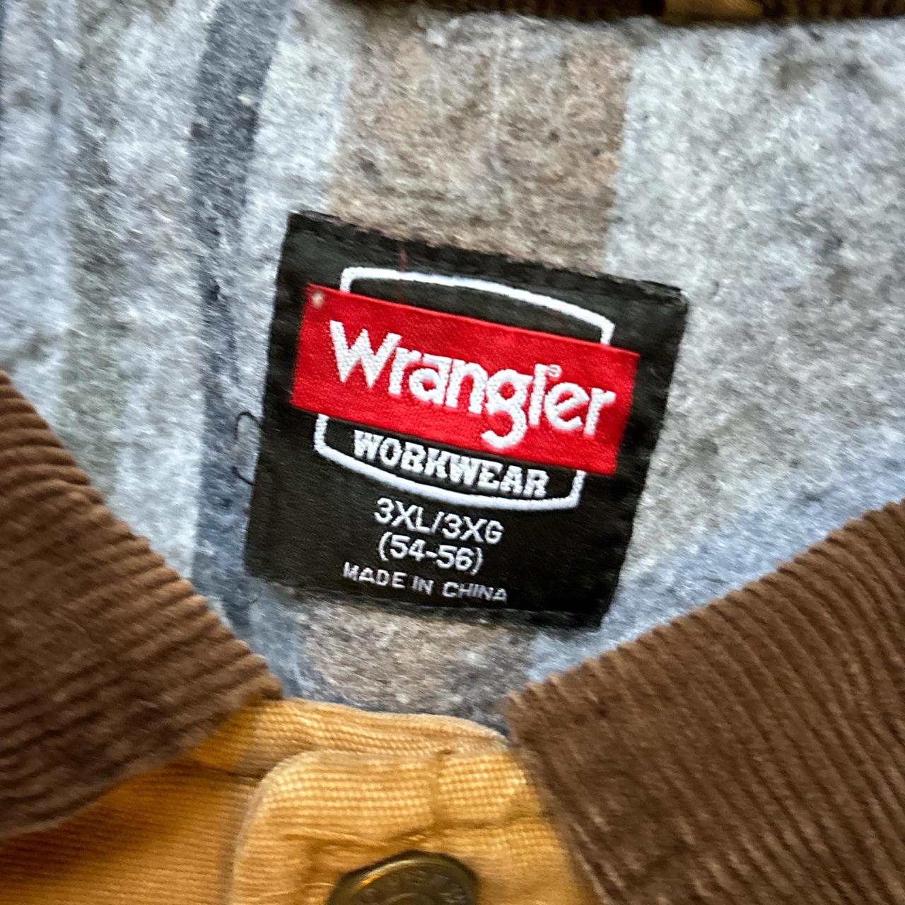 Wrangler work jacket/flannel lined/carhartt style/no... - Depop
