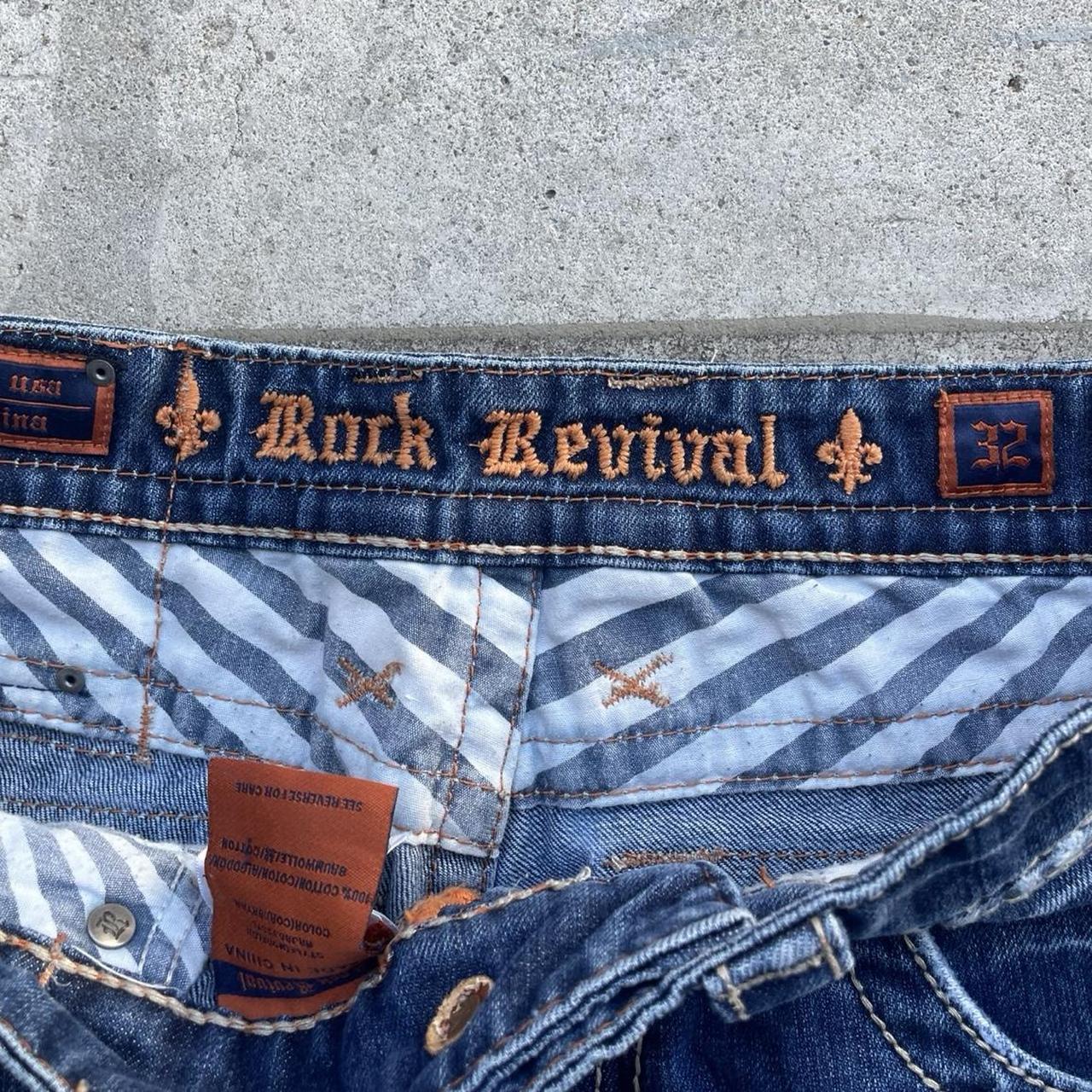 Blue Rock Revival Affliction Style Y2K Jeans #y2k... - Depop