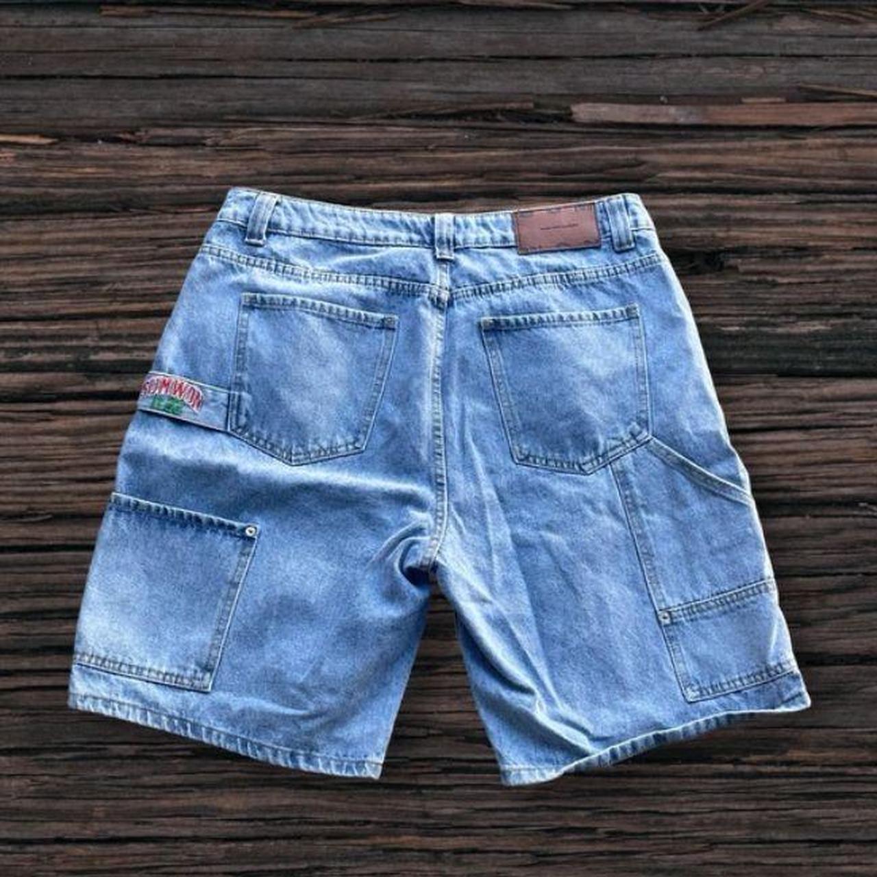 Carpenter Double Knee Jorts Blue Carpenter... - Depop