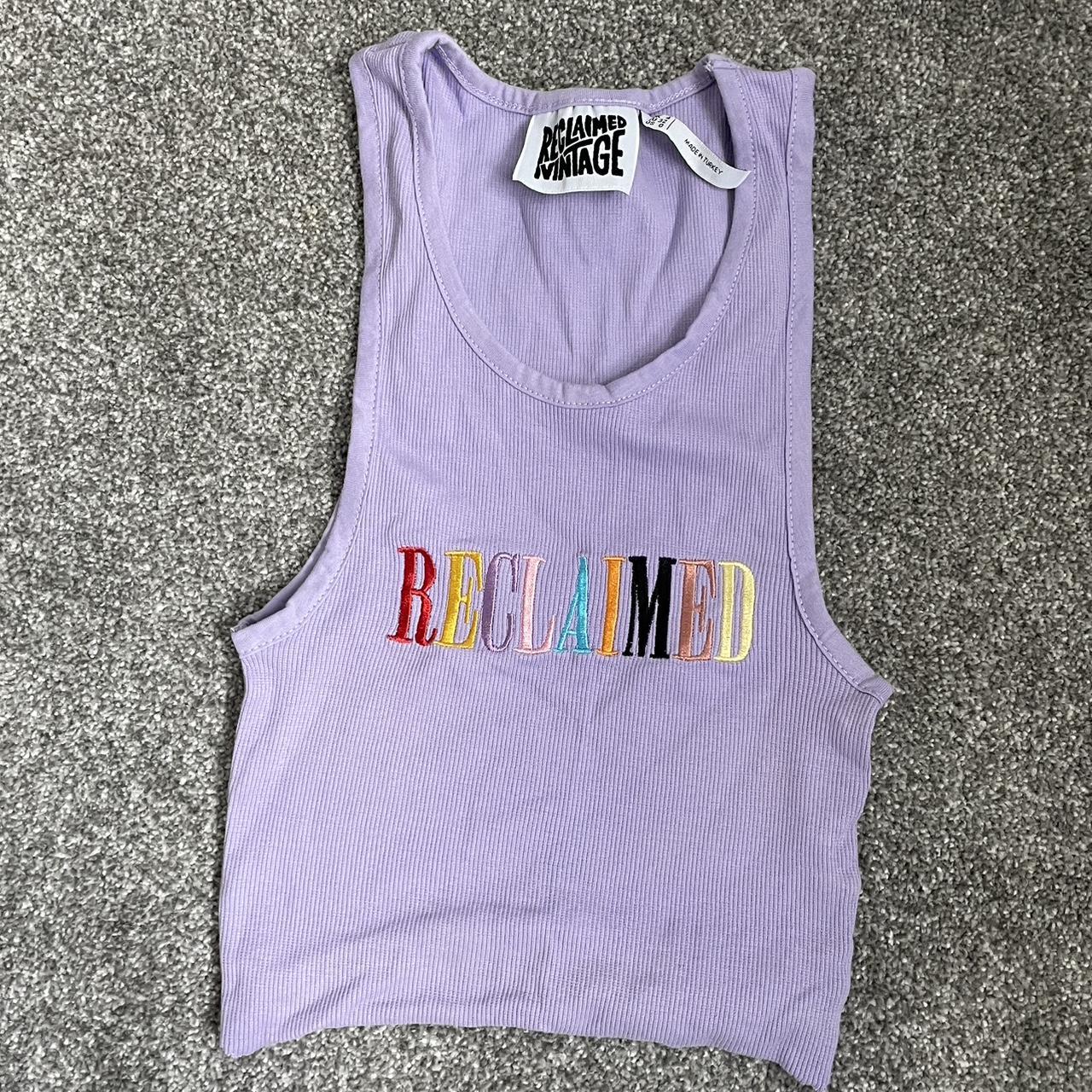 Reclaimed Vintage crop top. Size 4 #vintage... - Depop