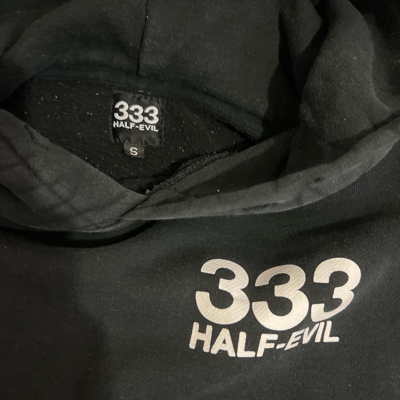 Half Evil 333 black hoodie Sz S mens - Depop