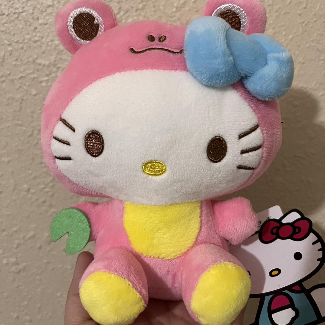 Hello Kitty Pink Frog Suit Plush Brand New with Tags - Depop