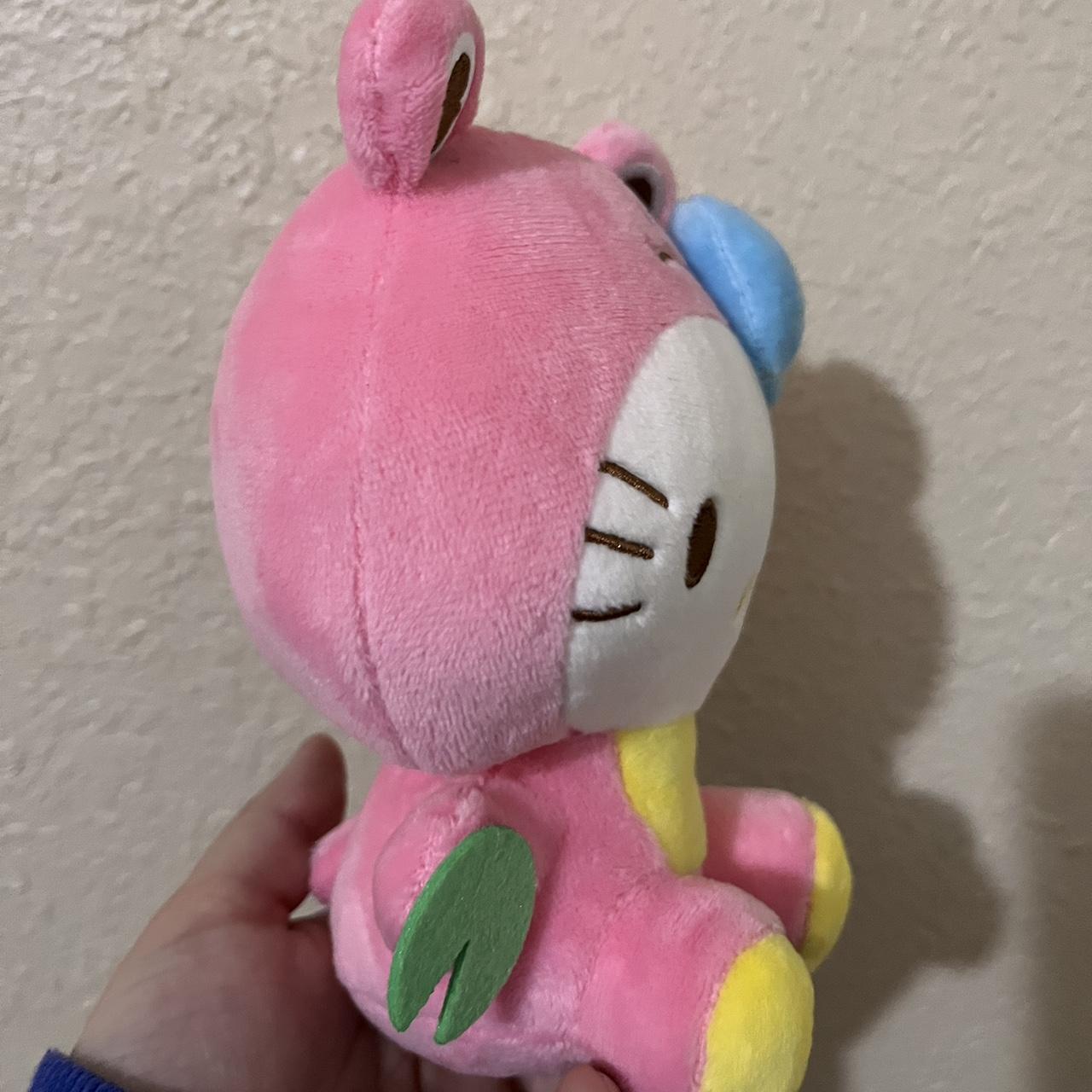 Hello Kitty Pink Frog Suit Plush Brand New with Tags - Depop