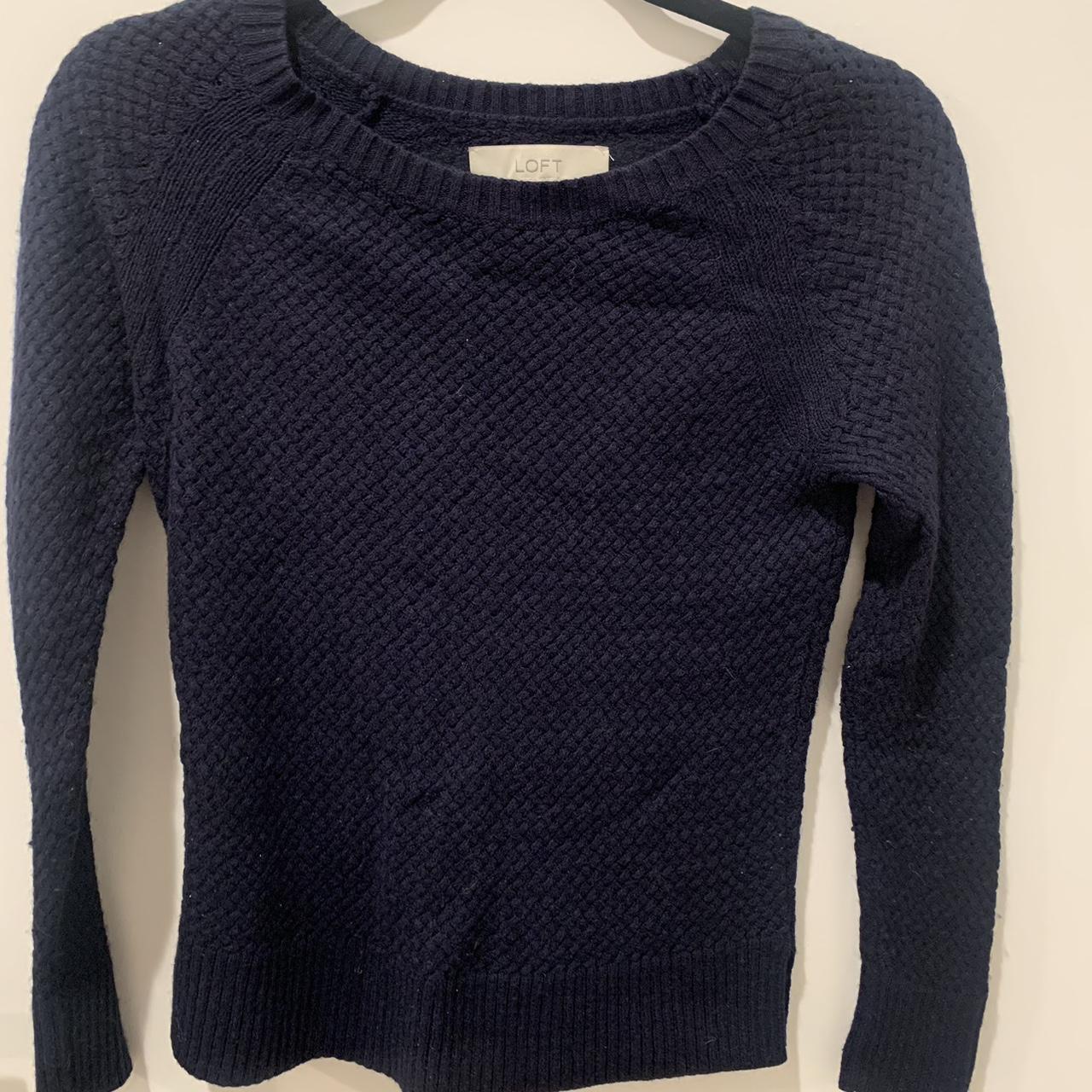 dark blue sweater from Loft size small #sweater... - Depop