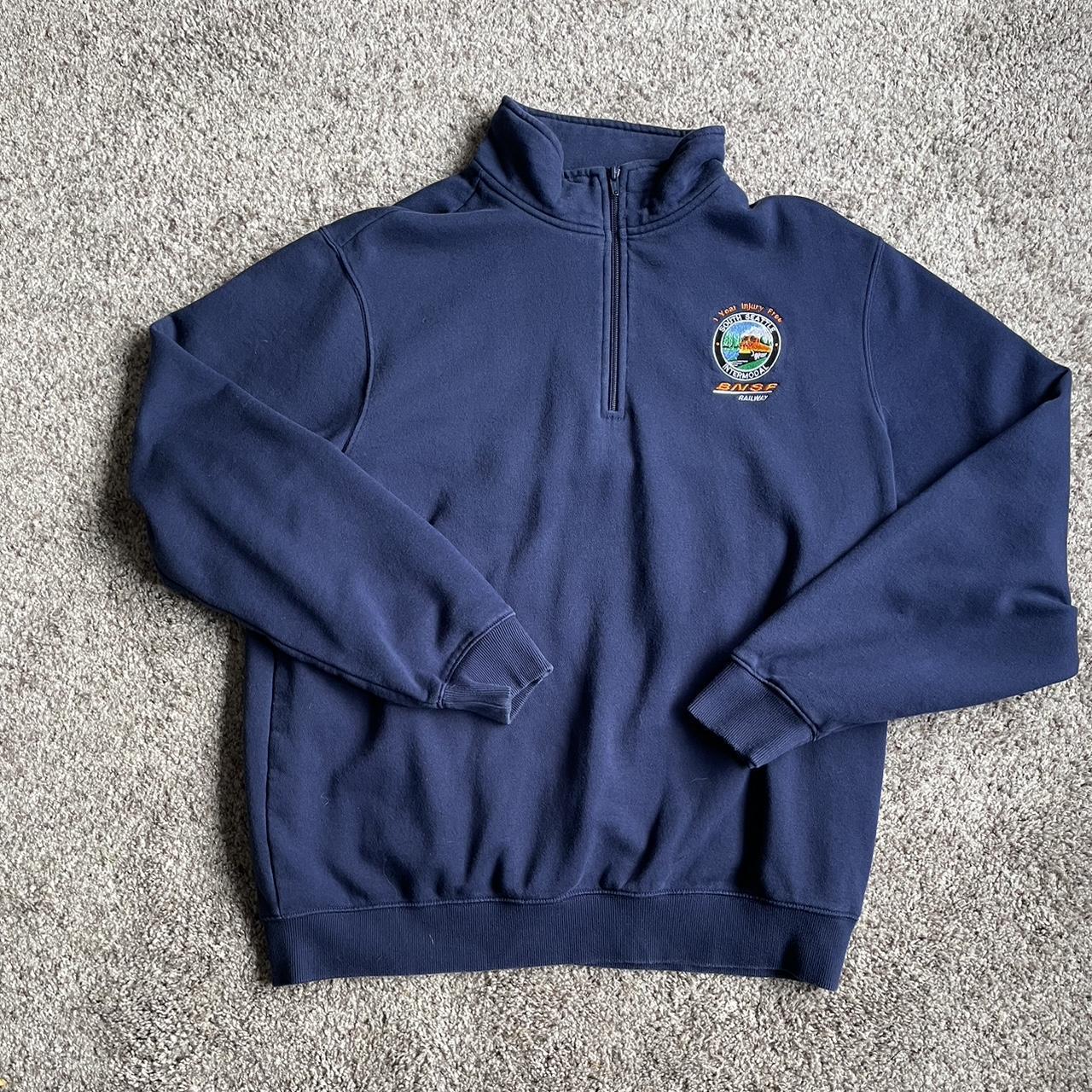 Xl vintage train crewneck #train #vintage - Depop