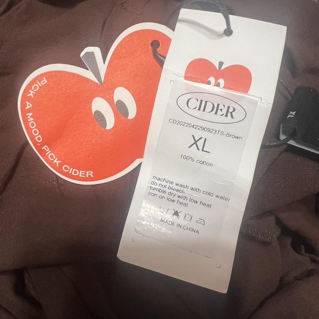 CIDER Wide Leg Pants - Brown Originally $32 - open... - Depop