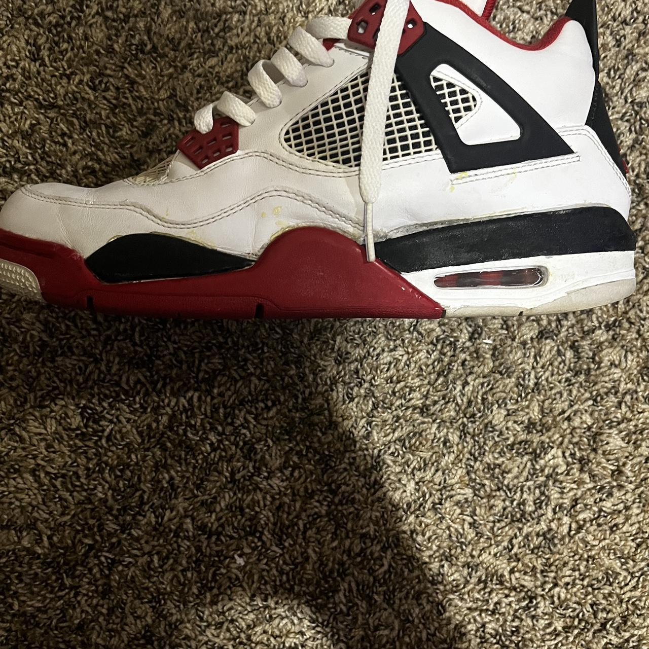 2012 fire red jordan 4s - Depop