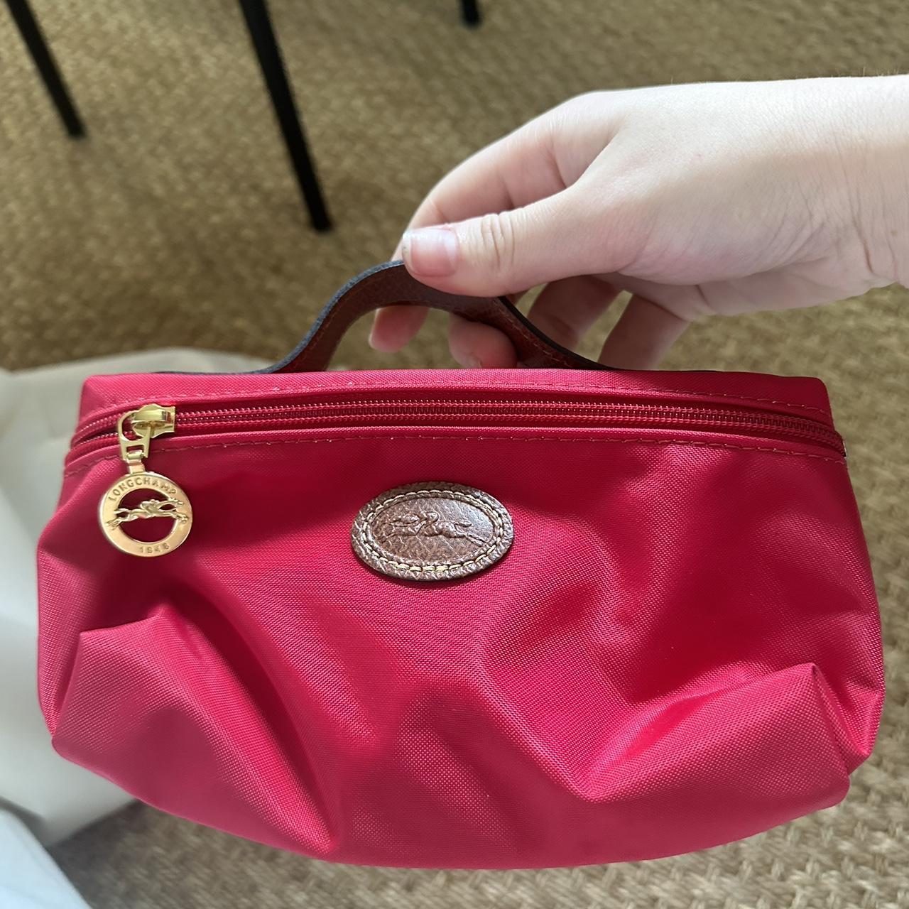 Mini longchamp red hangbag - Depop