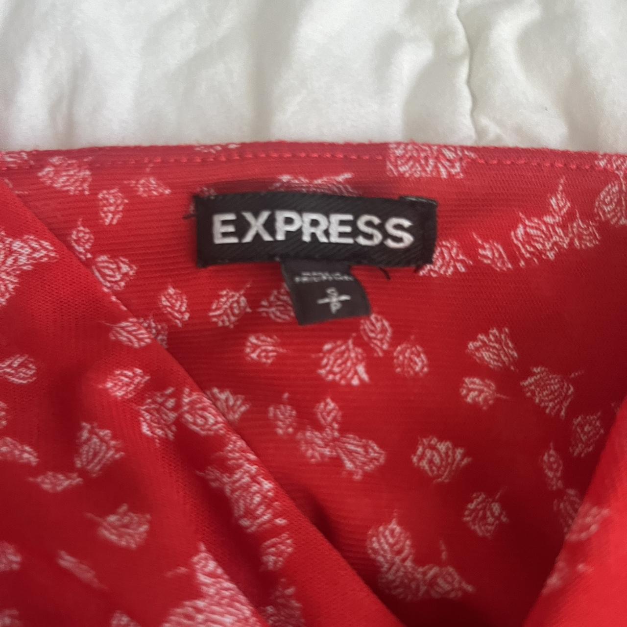 Cute red summer top EXPRESS - Depop