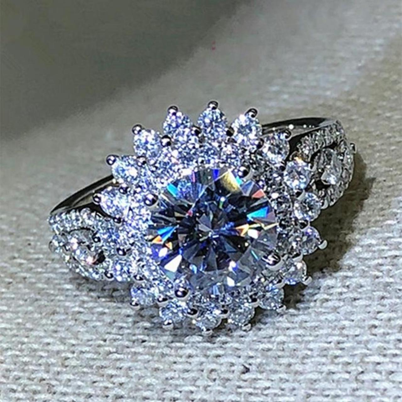 Elegant rhinestone ring BRAND NEW PREMIUM PACKAGED - Depop