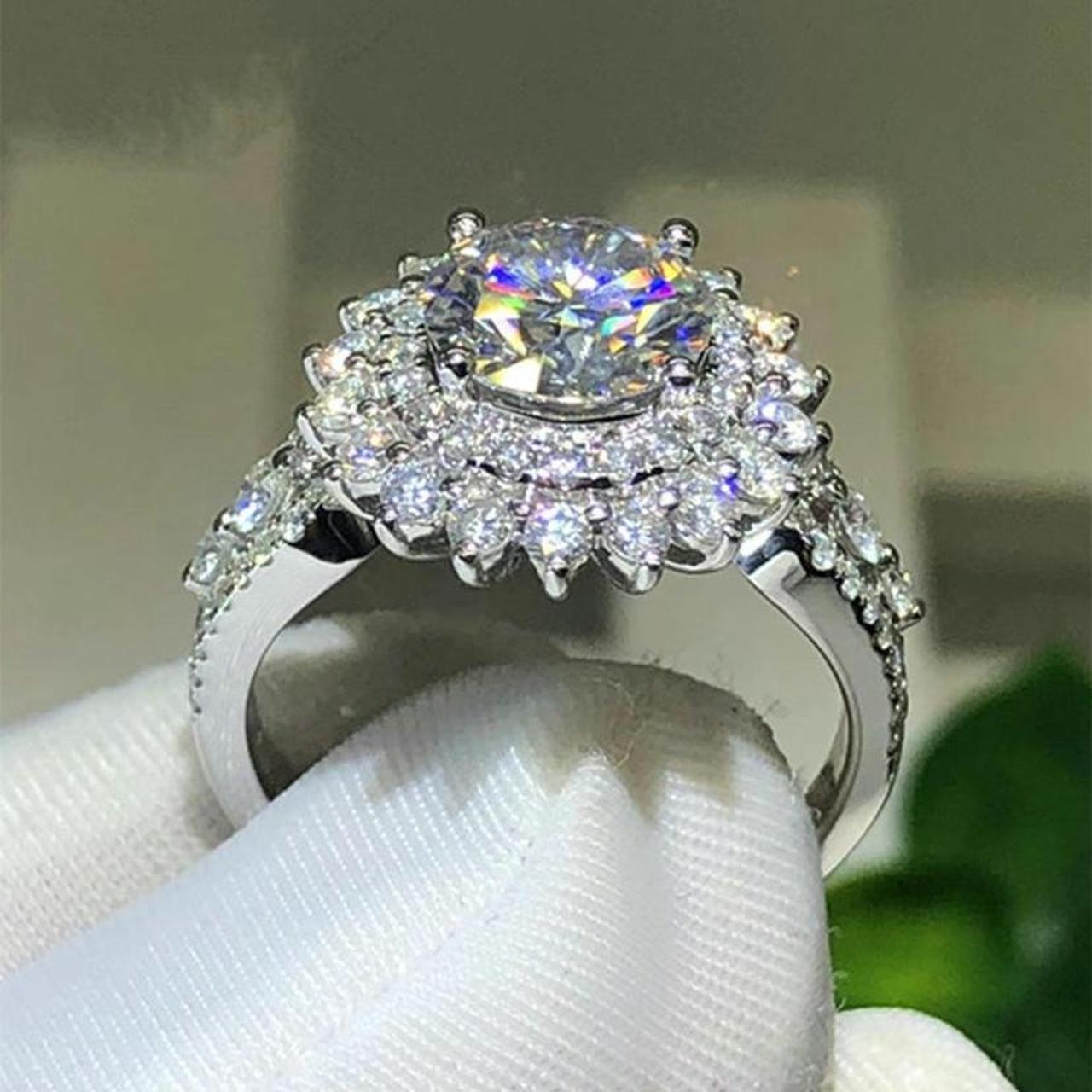 Elegant rhinestone ring BRAND NEW PREMIUM PACKAGED - Depop