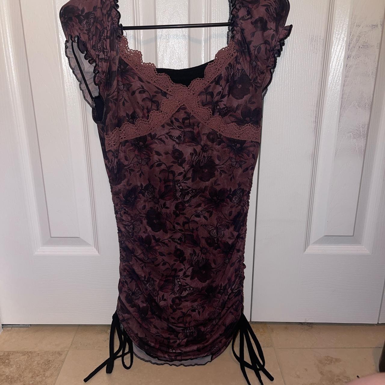SHEIN, reddish mauve and black colors, size small,... - Depop