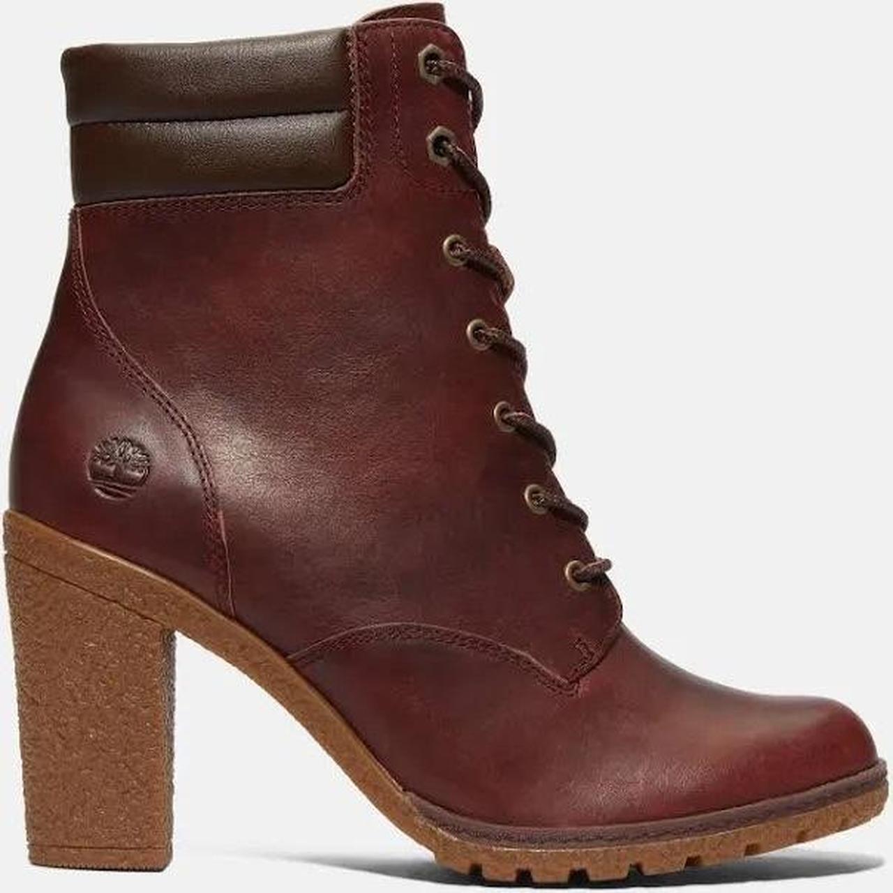 Timberland women brown leather boots are in great... - Depop