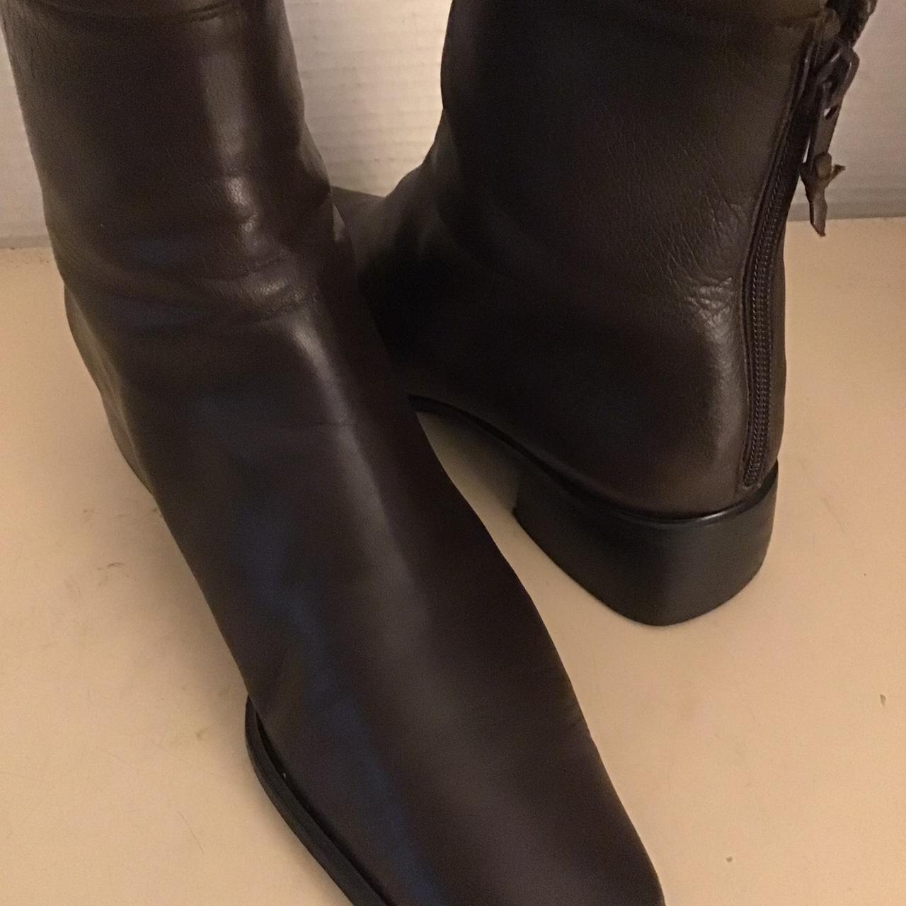 Stuart Weitzman women brown soft leather ankle boots... - Depop