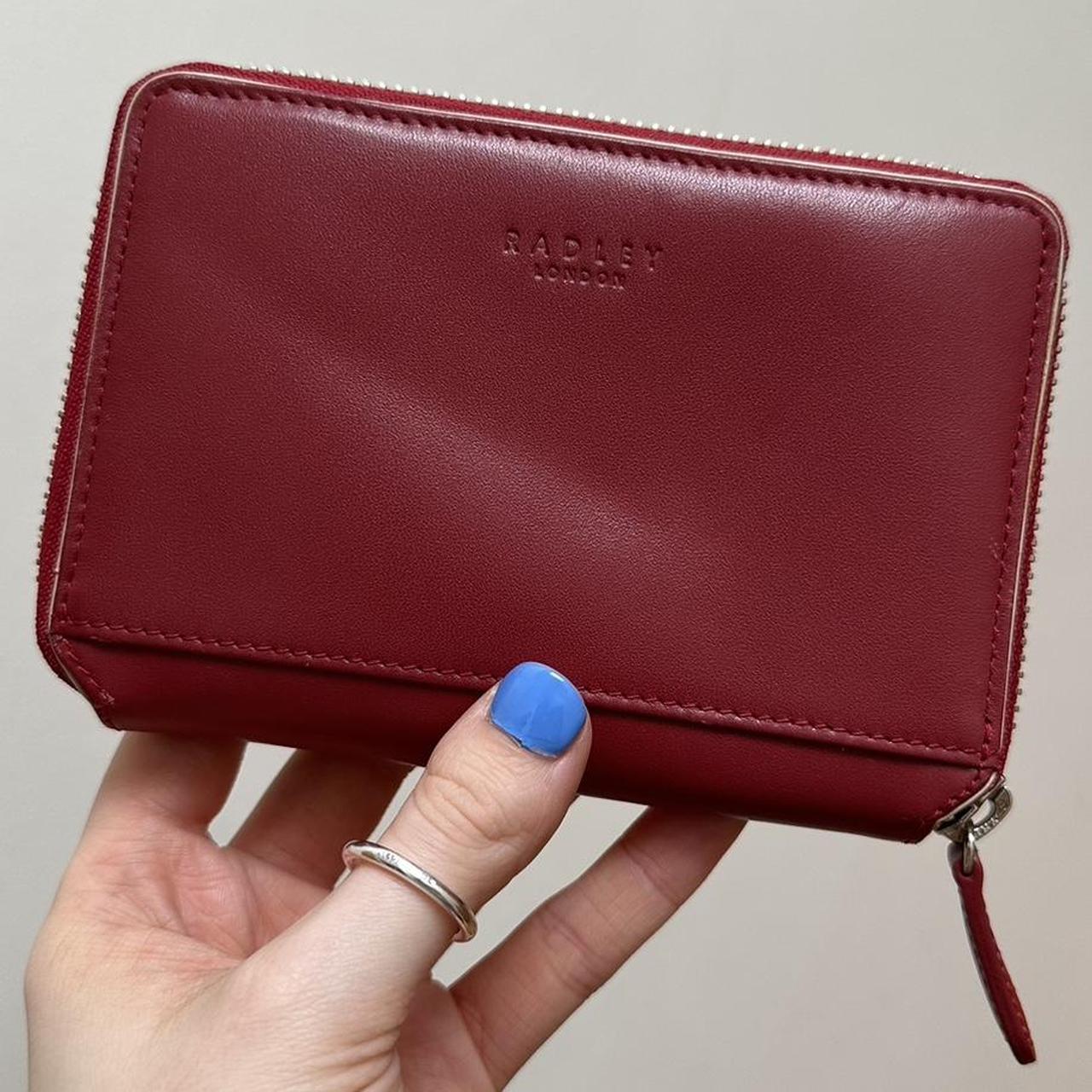 Lovely red leather Radley purse This has been used... - Depop