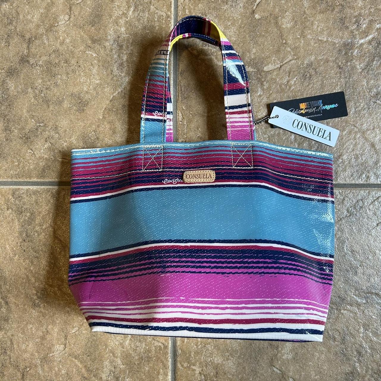 consuela multicolor mini tote bag • perfect for a... - Depop