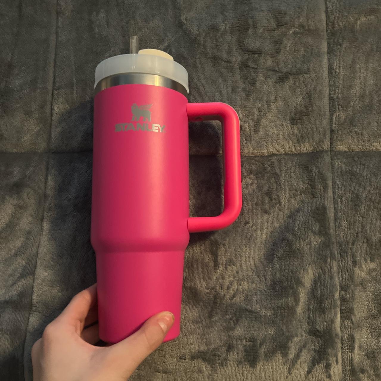 brand new hot pink stanley tumbler 30oz - Depop