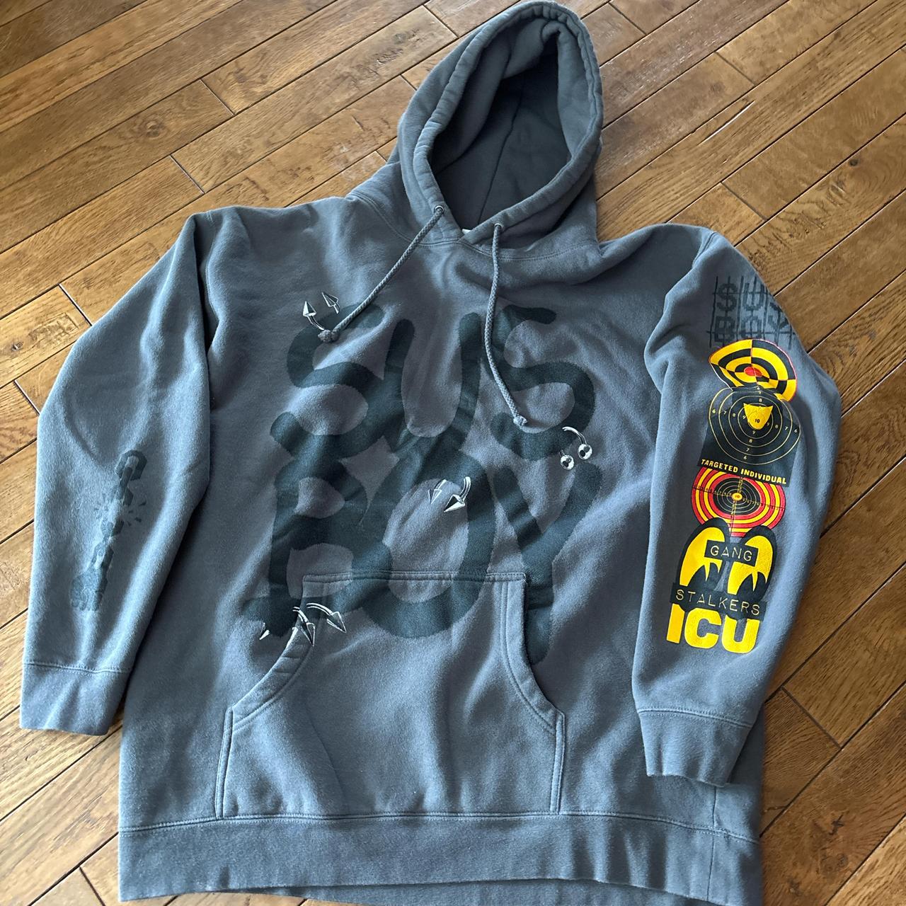 Susboy Targeted Hoodie, 2XL This sweatshirt is in... | Depop