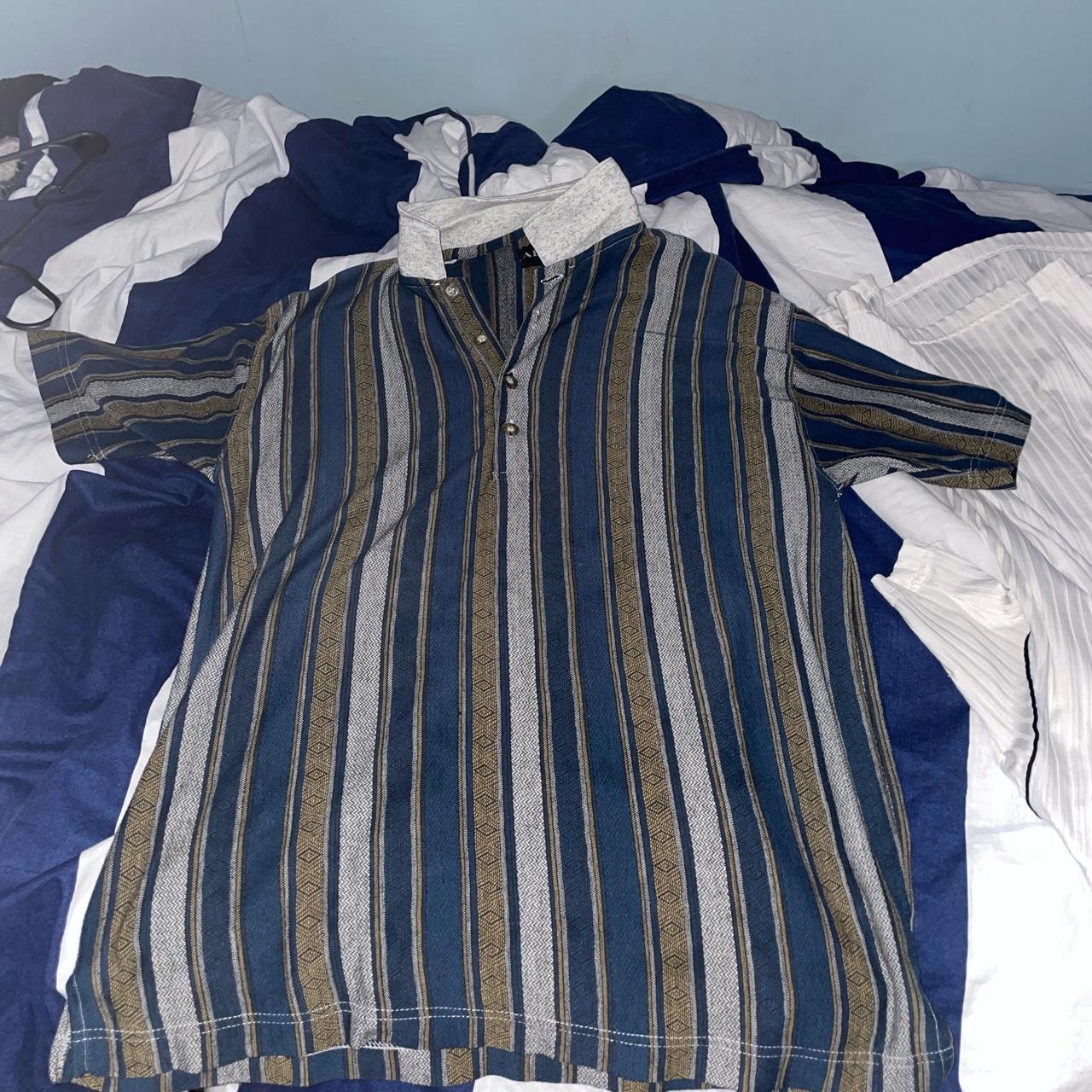Adolfo designer polo tributton and triple stacked... - Depop
