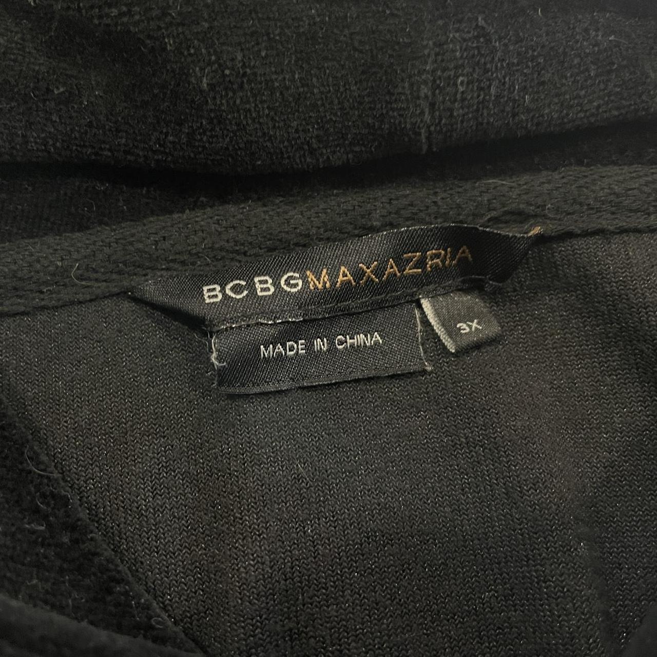 🖤Black velvet BCBG Y2K zip up hoodie with rhinestone... - Depop