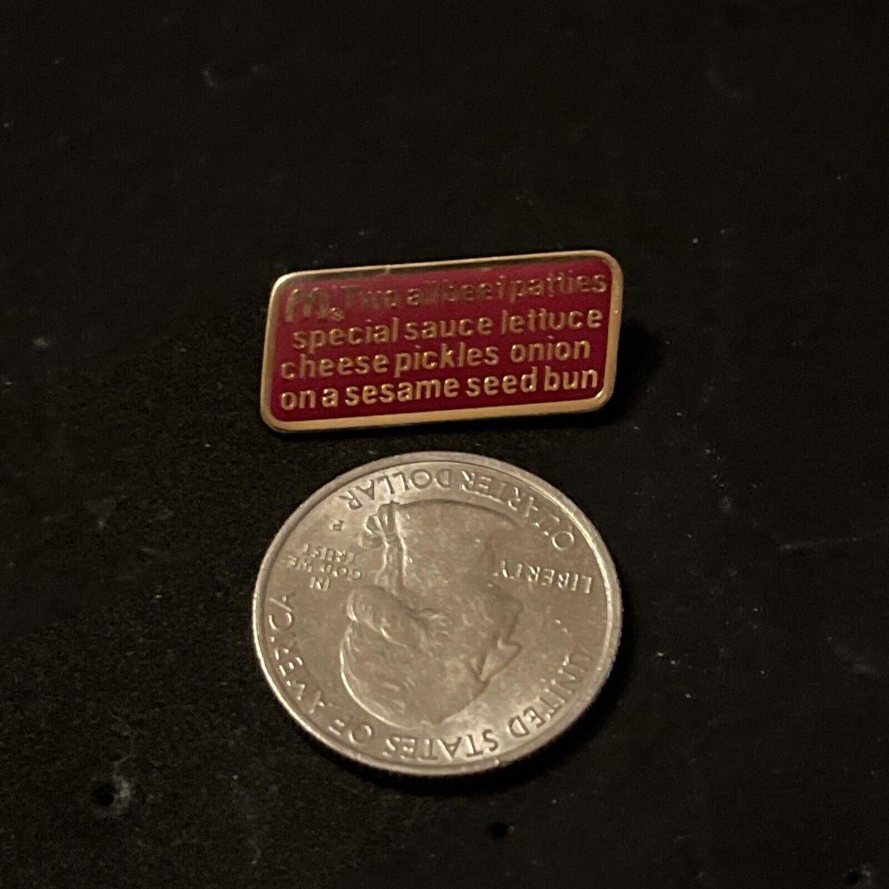 McDonalds Big Mac Ingredients Employee Lapel Hat... | Depop