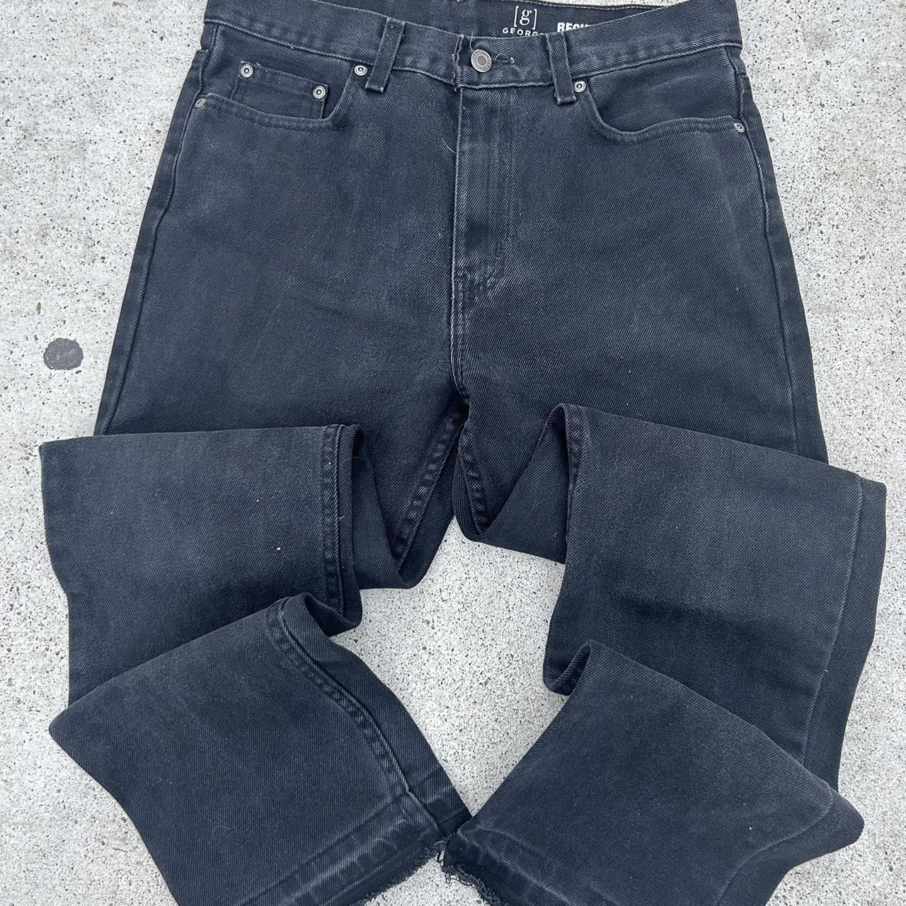 Mens “George” Jeans Vintage black wash - Depop