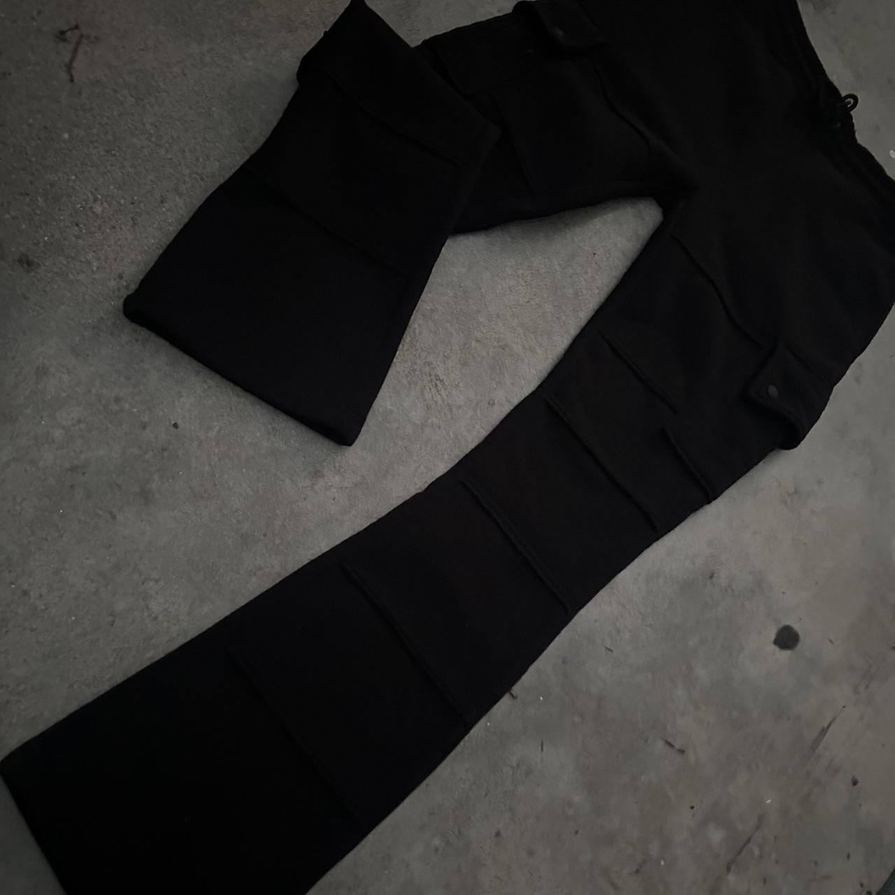 Mens Stacked Flared sweats - Depop