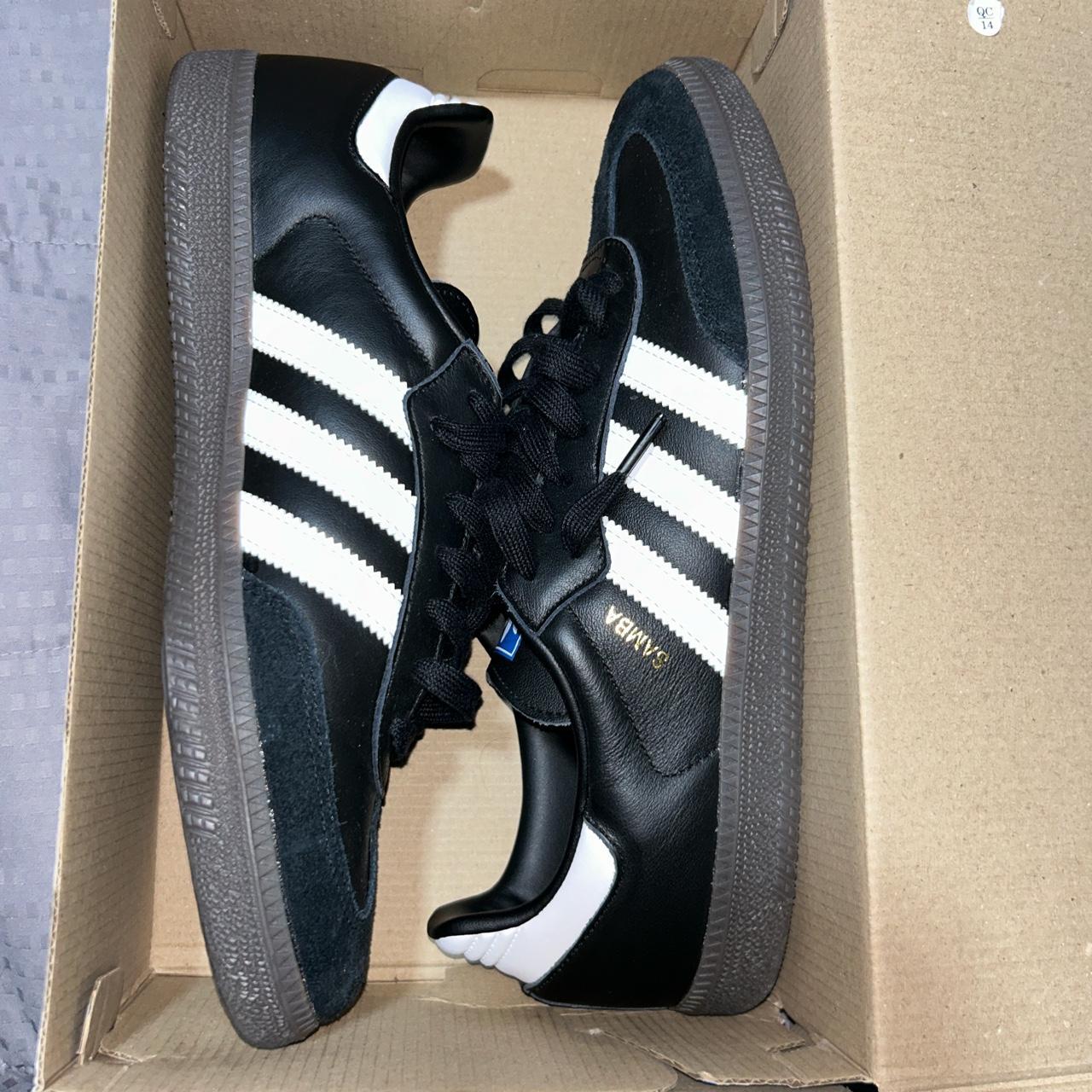 Black Adidas Samba Colorway. Worn Once Outside. Just... - Depop