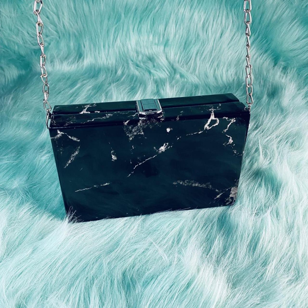 Black and white marble Cigar Box Purse - Depop