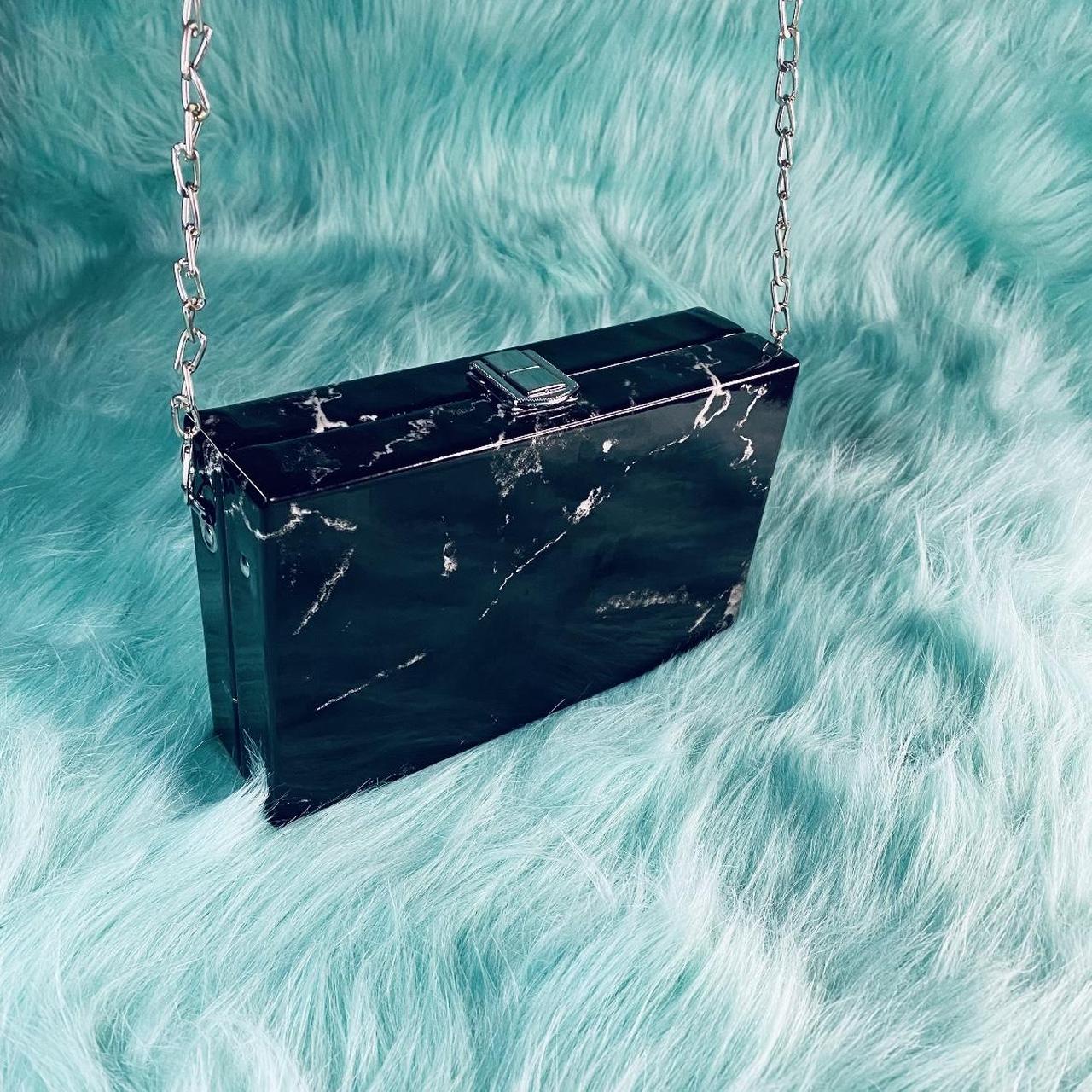 Black and white marble Cigar Box Purse - Depop