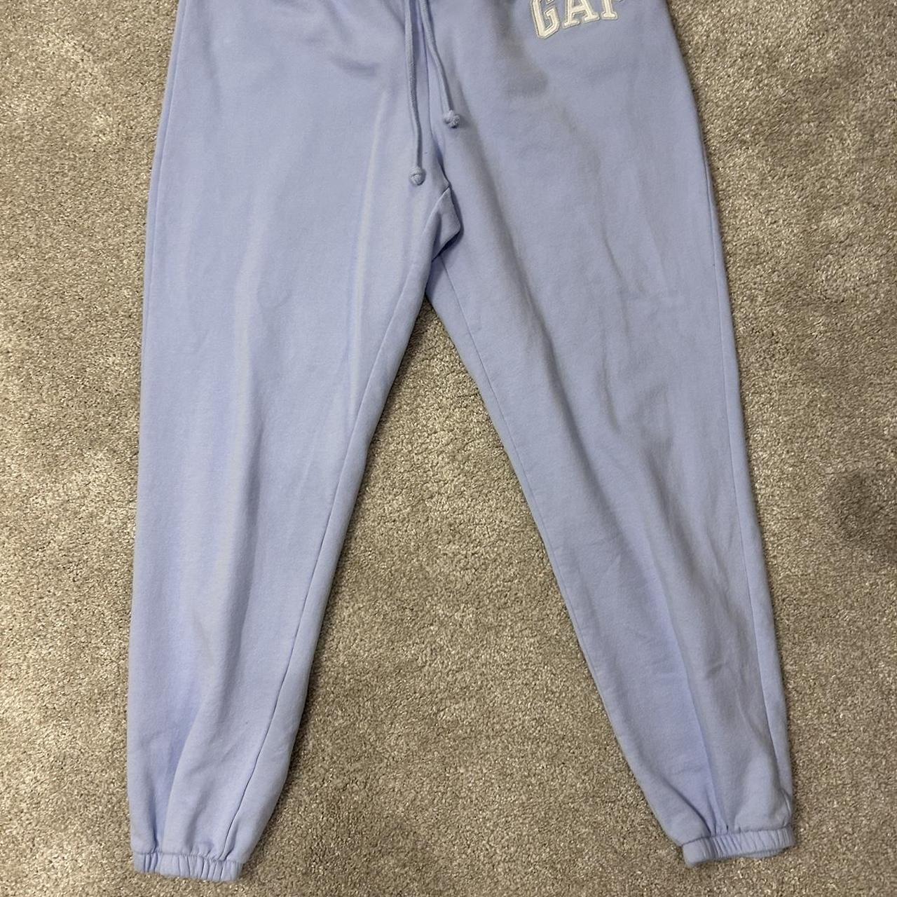 light blue medium GAP sweatpants - Depop