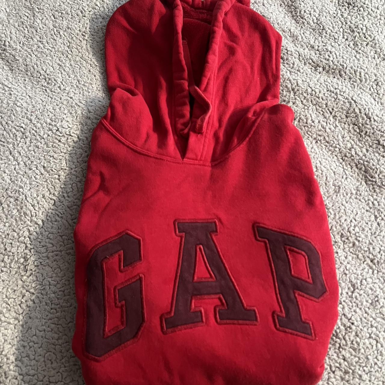 Red Gap drawstrint hoodie #hoodie #pintrest #calm #buy - Depop