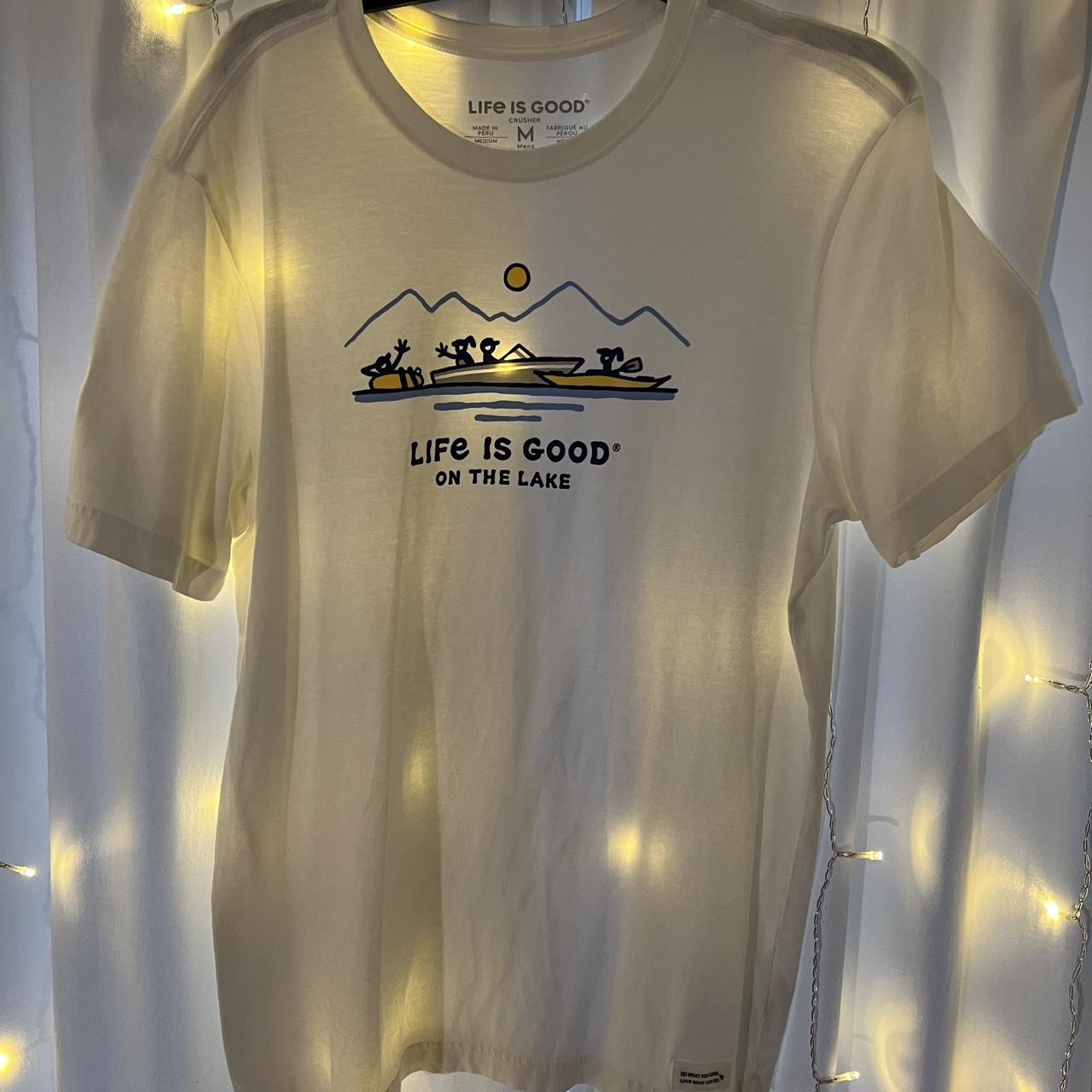 Medium life is good shirt, only worn a few times - Depop