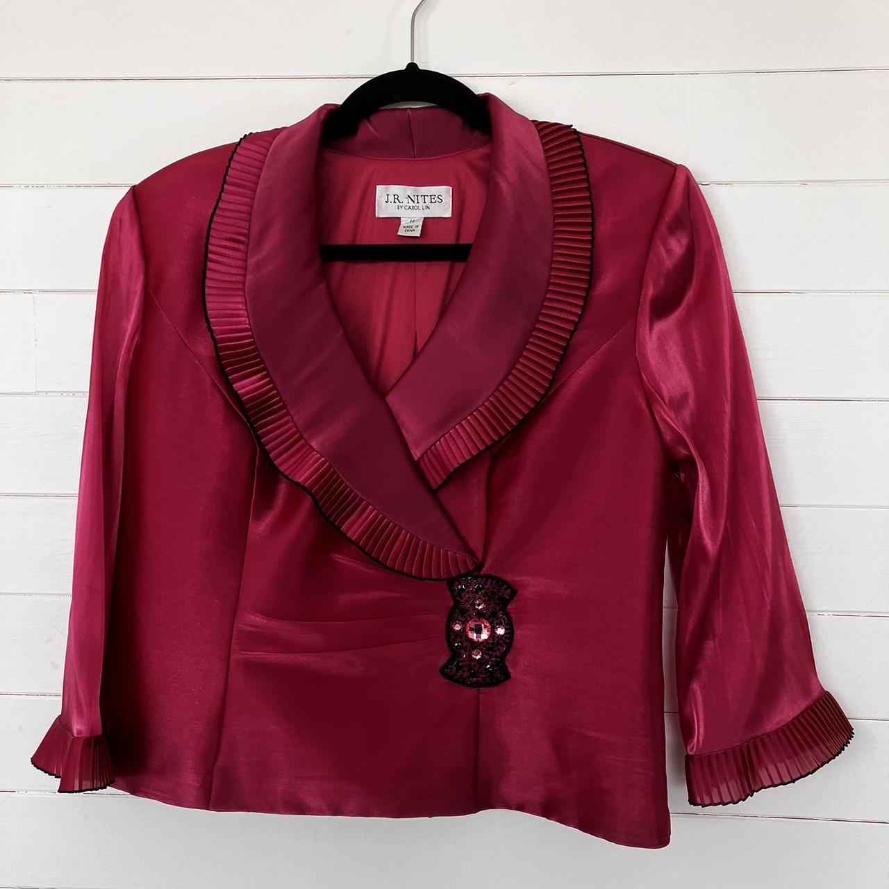 Vintage coquette boxy glam jacket. Beautiful detail,... - Depop