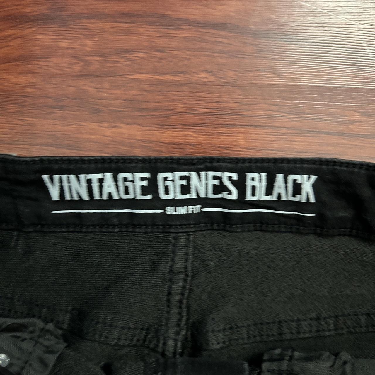 Vintage Genes Black Jeans Slim Fit Size 32 X 30 - Depop