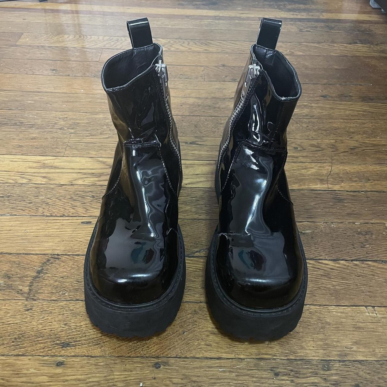 black unif dada boots kills me to sell these but i... - Depop